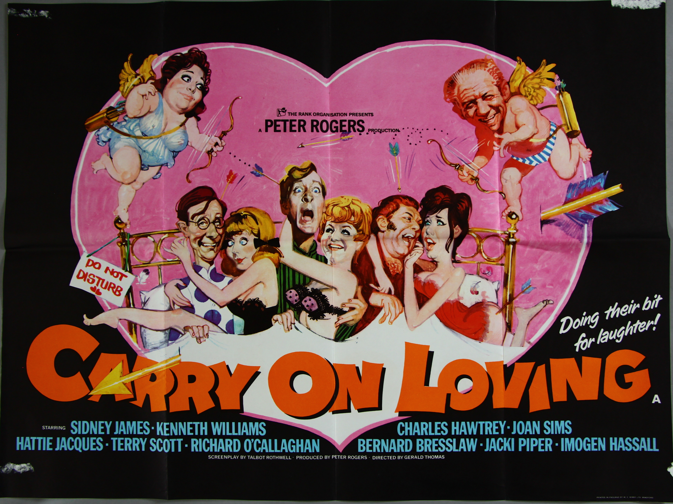 "Carry on Loving" 1970 UK Quad 30 x 40 inch starring Sidney James and ...