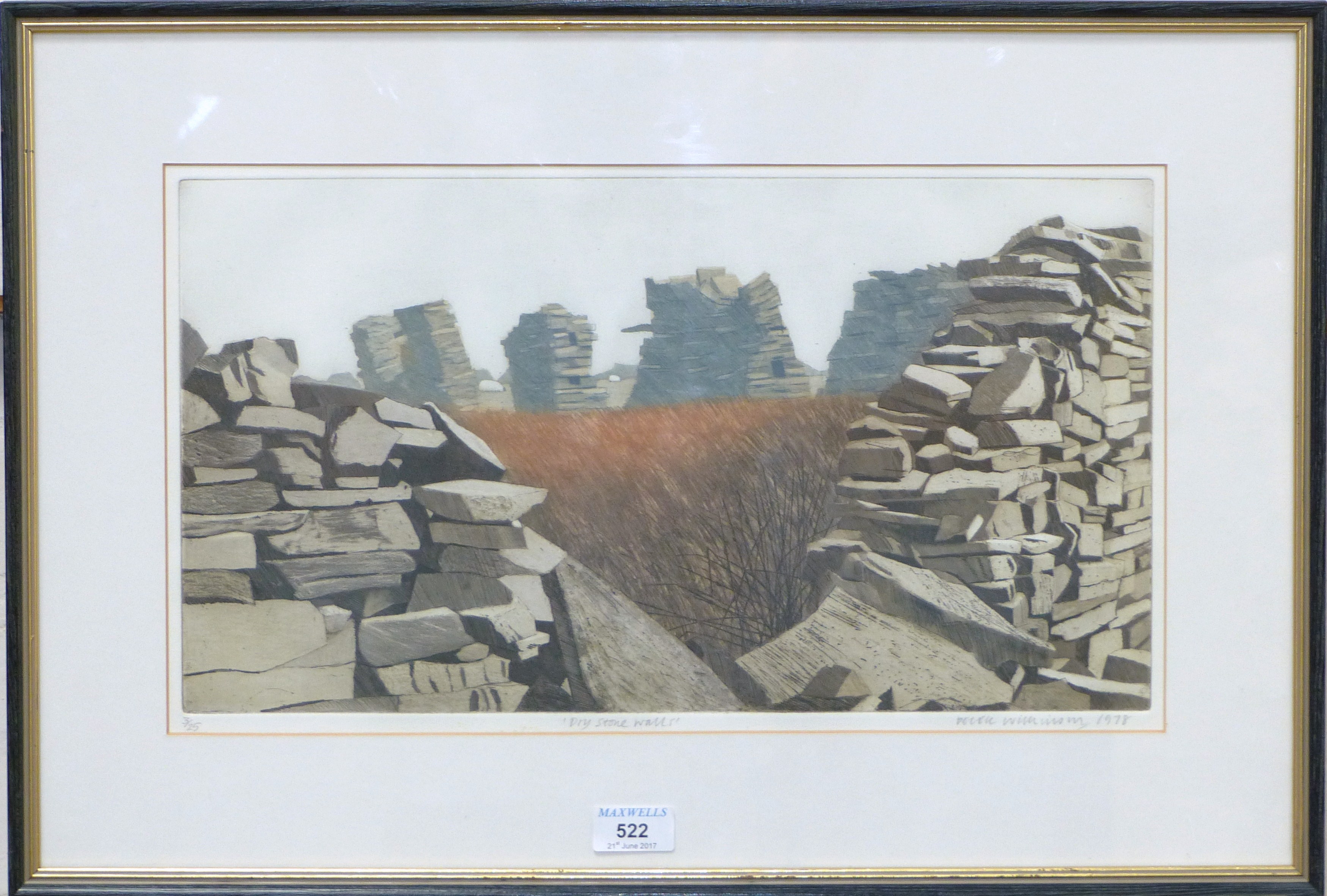 Derek Wilkinson: "Dr Stone Wall", artist signed limited edition print ...