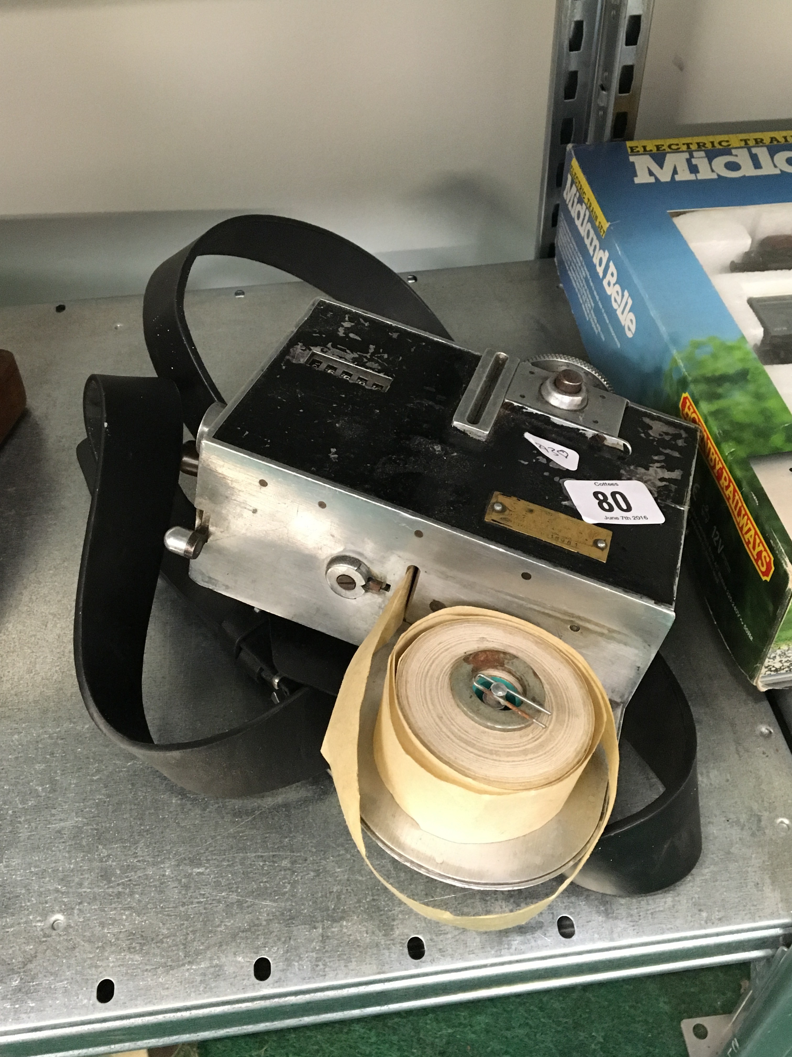 A Setright bus conductors ticket machine, Serial No. 18081