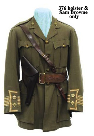 WW1 Period Sam Browne Belt and Holster brown leather Sam Browne belt ...
