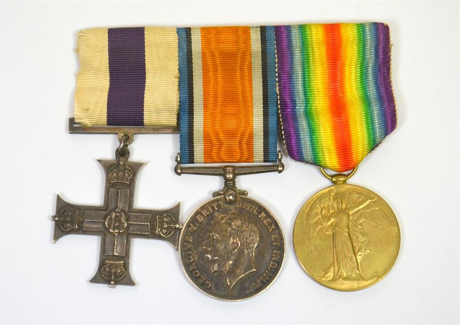 A World War One British gallantry medal set including the Military ...