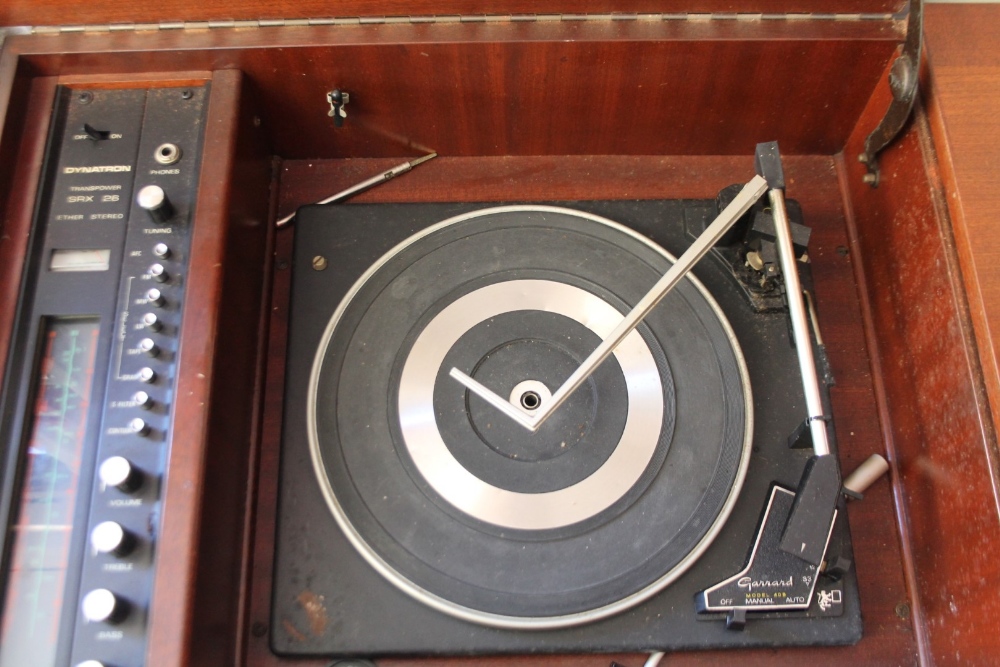 A Garrard radiogram with model 40B turntable, with Dynatron SRX26 ...