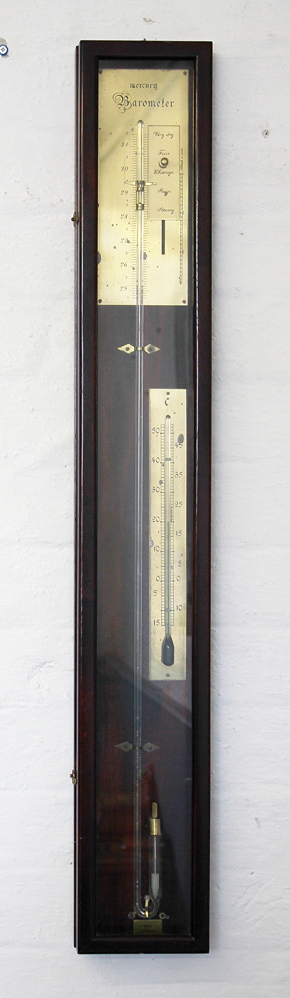 A modern FCC Precision mercury barometer, of early 19th century style, 96cm