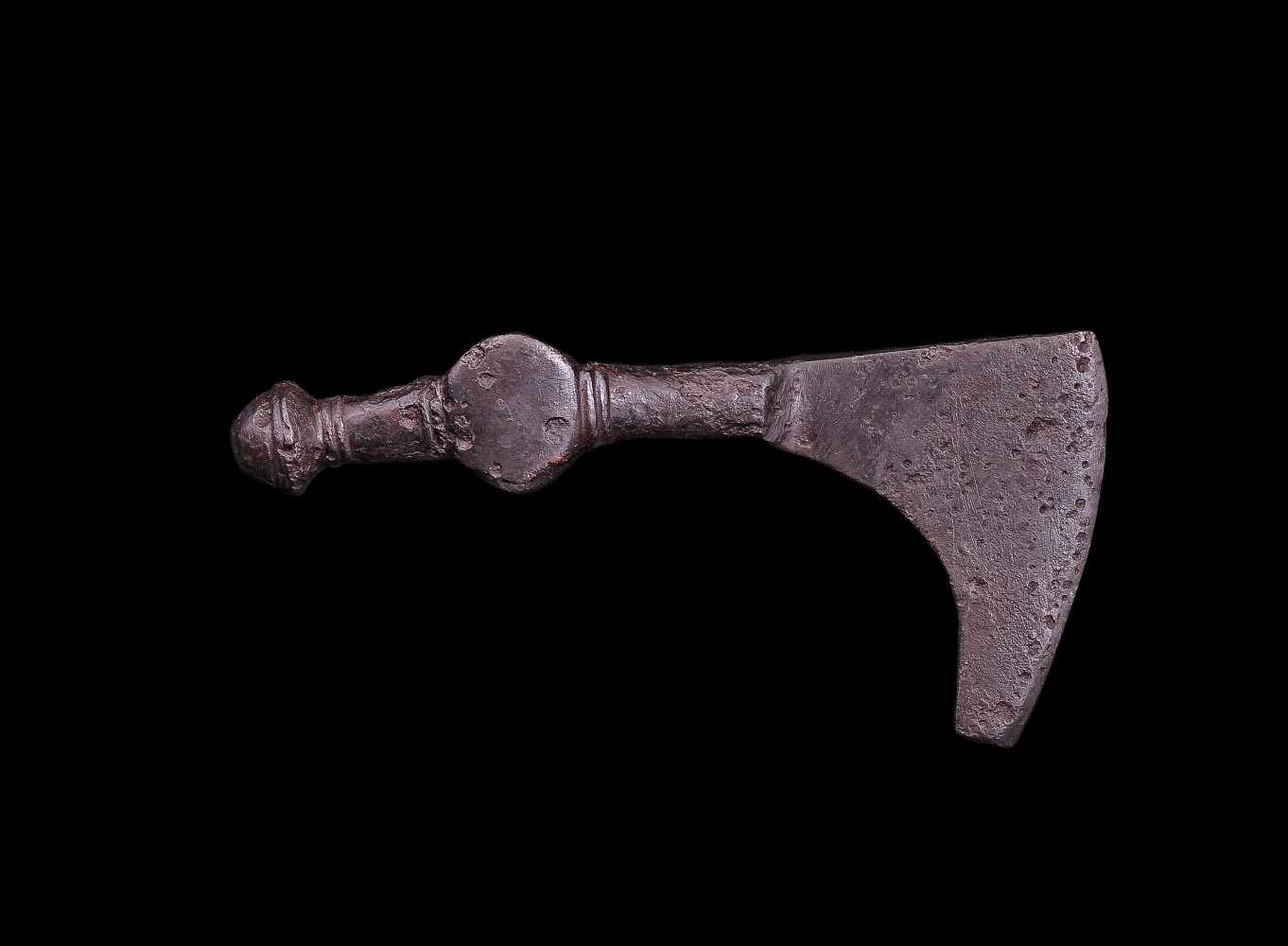 A RUSSIAN BATTLE AXE, 10TH â 11TH CENTURY AXT Origin: Kiev Russia. Flat ...