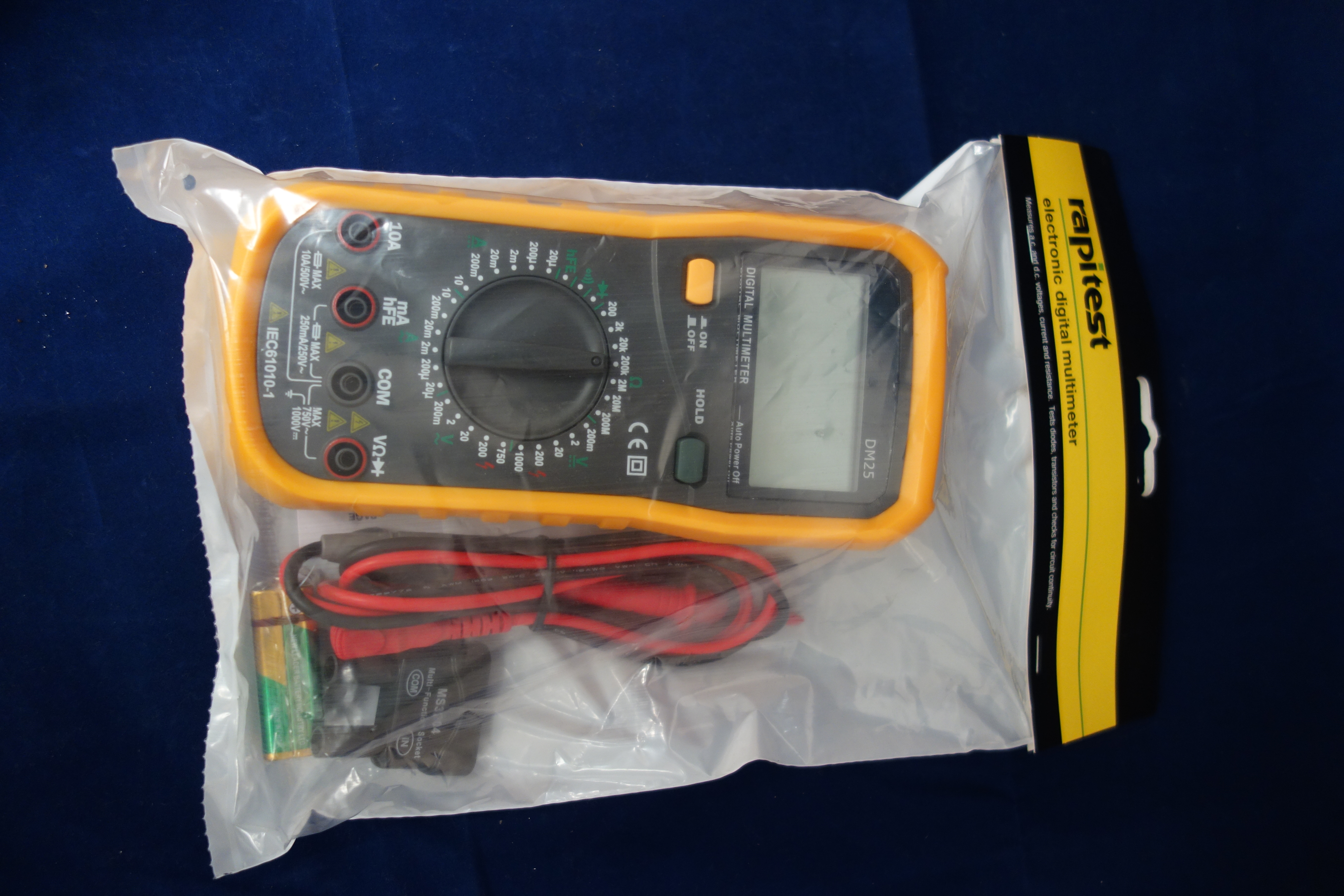 15 x Rapitest DM25 Electronic Digital Mulitmeter