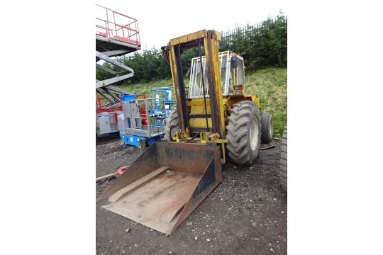 SANDERSON SB504 4wd rough terrain forklift truck with forks & hydraulic ...