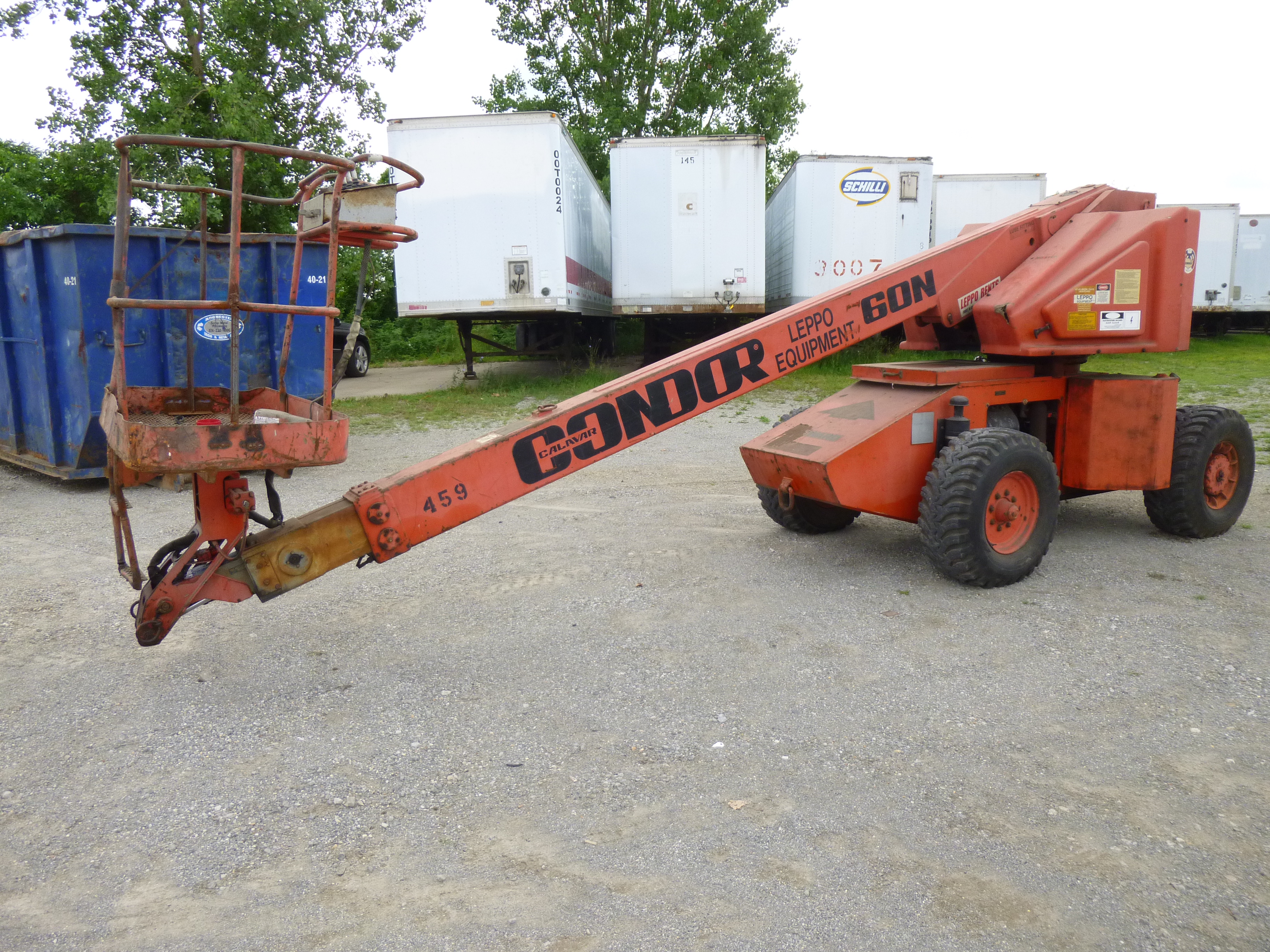 Calavar Condor 60N 60ft rough terrain man lift 7431 hours 4 cylinder ...