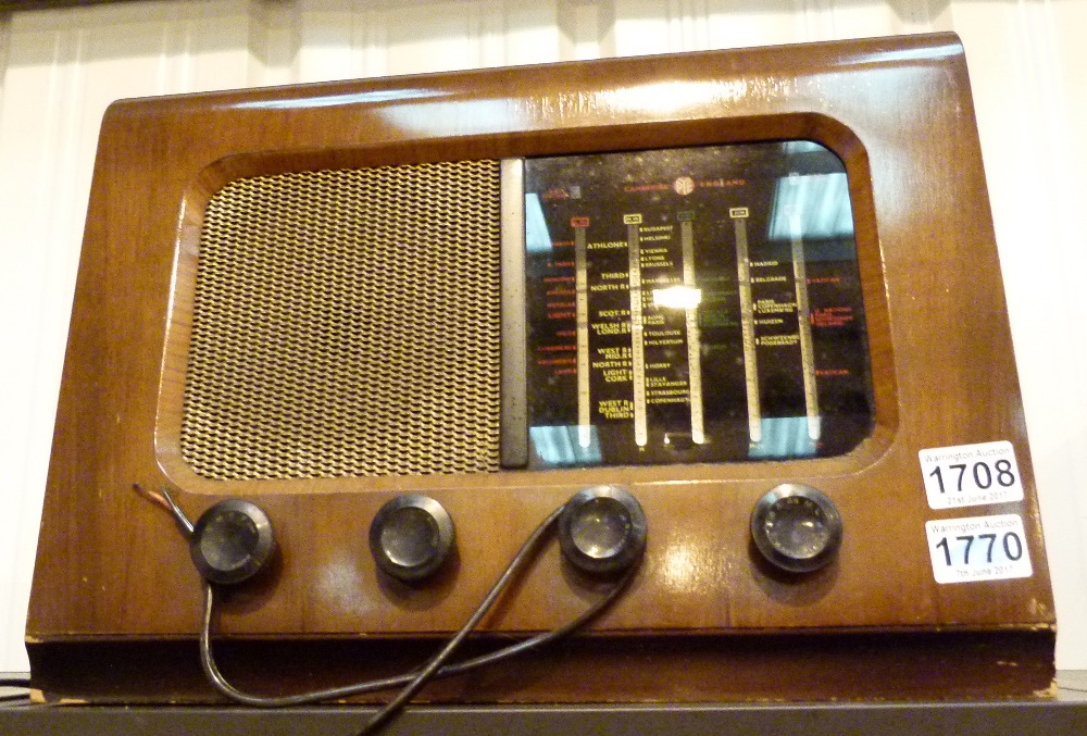 Vintage Pye valve radio