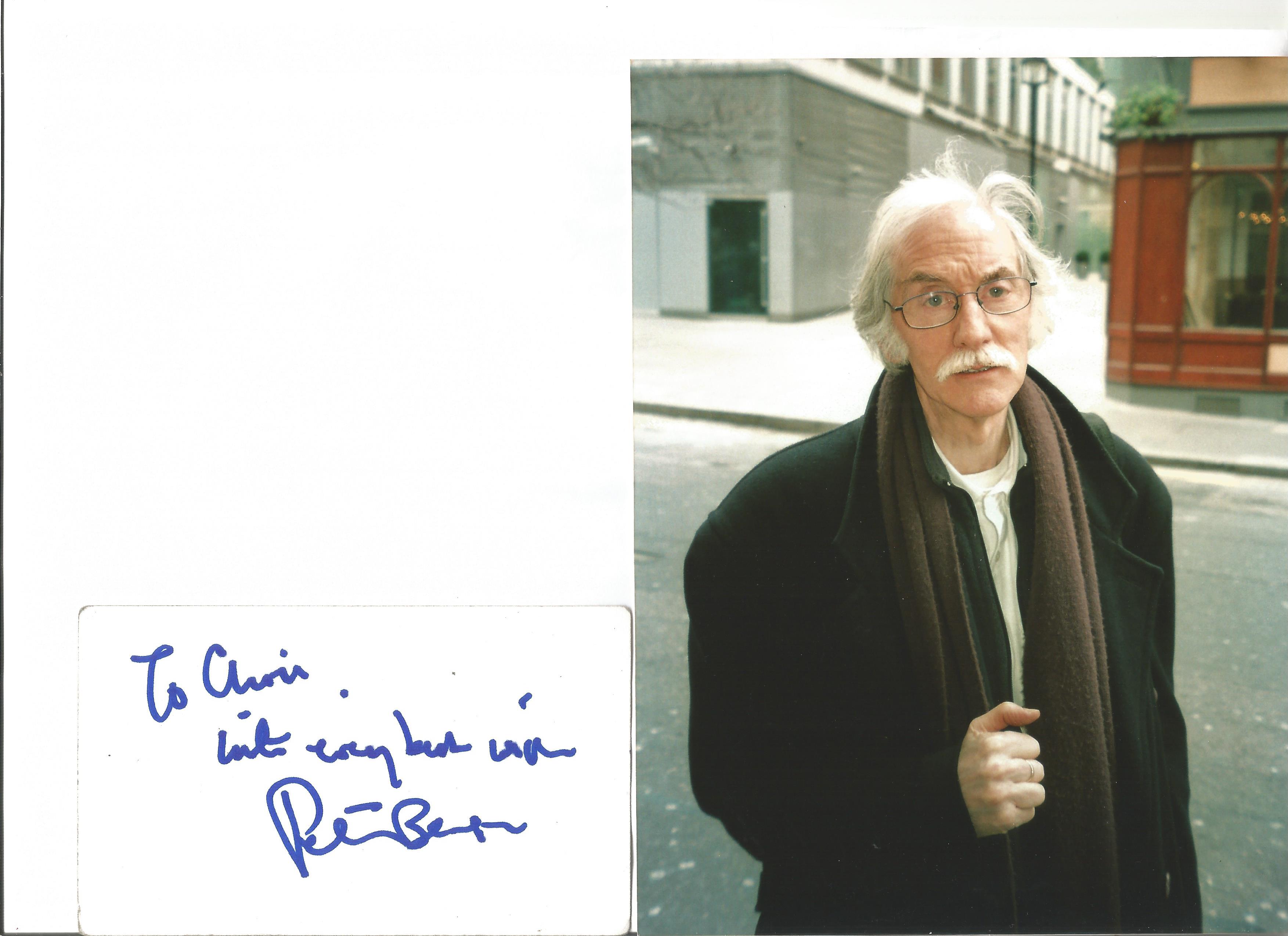 Peter Benson Bernie Scripps from Heartbeat 6x4 signature piece on white ...