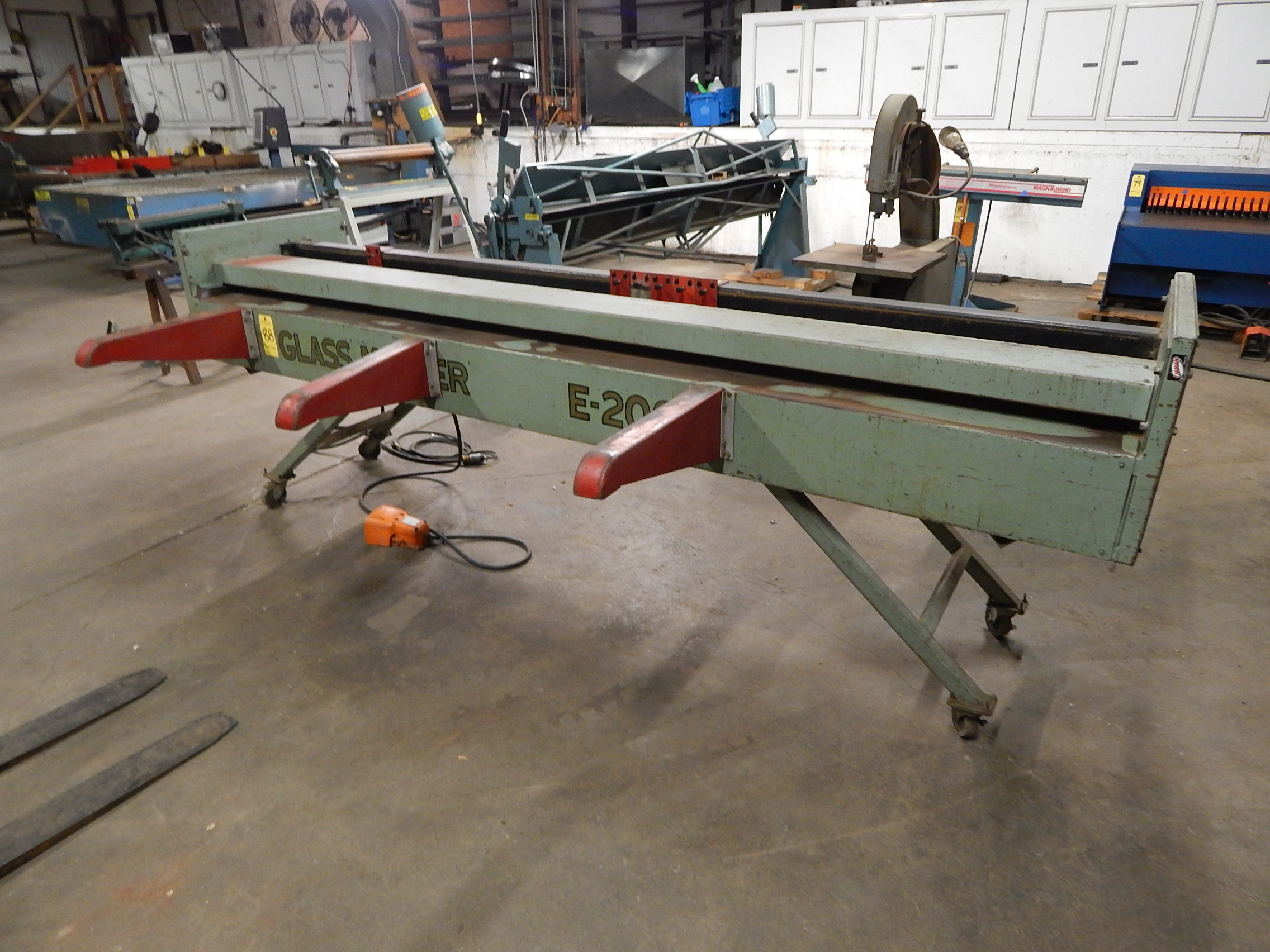 Glassmaster Model E-200 Fiber/Duct Board Grooving Machine, s/ 0032, 10 ...