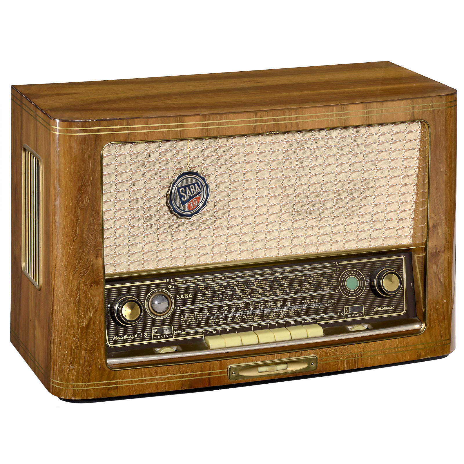 5 Saba Valve Radios Saba, Villingen, Germany. 1) Meersburg Automatic 6 ...