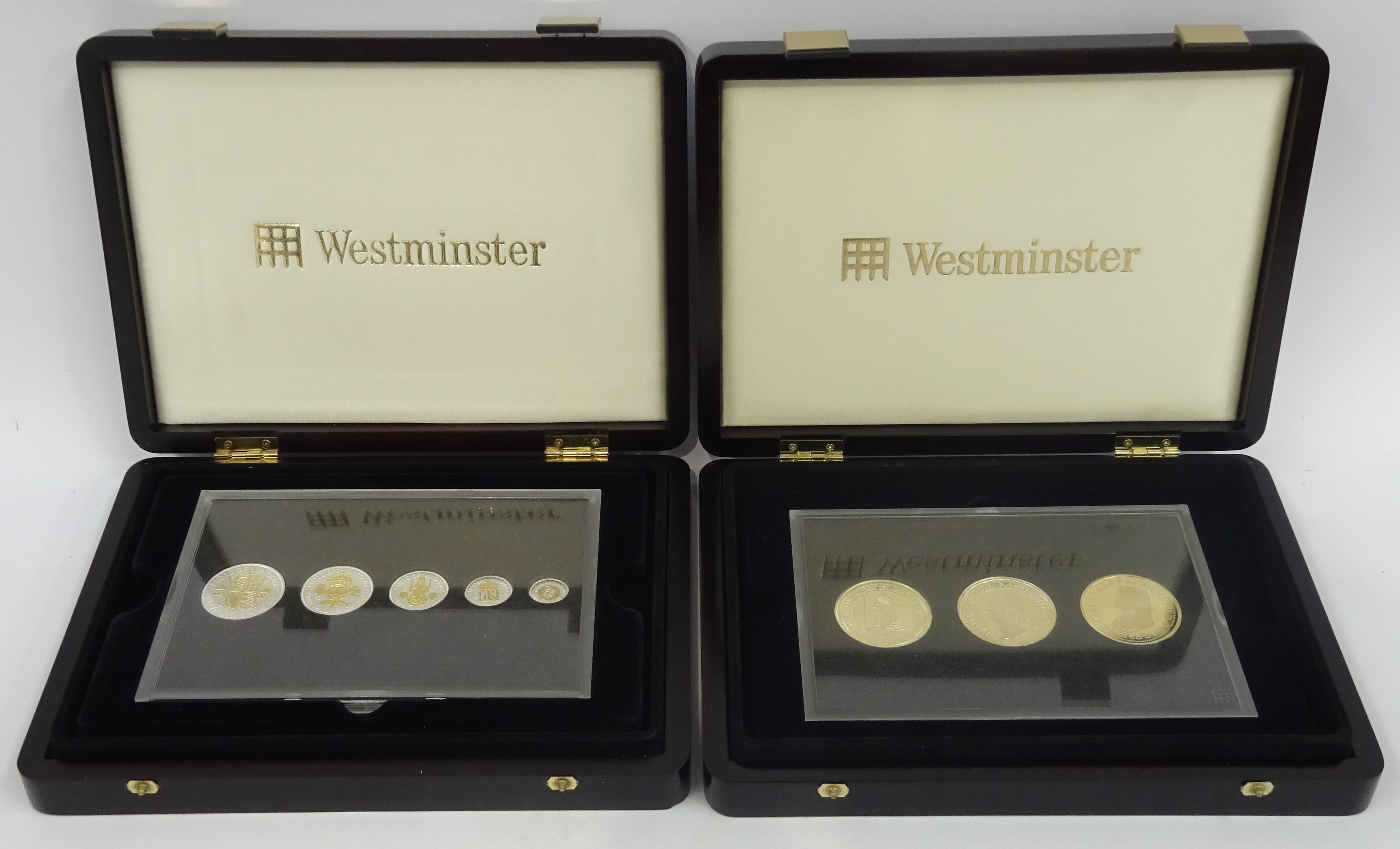 Westminster collection of five 50% silver coins of World War II, a ...