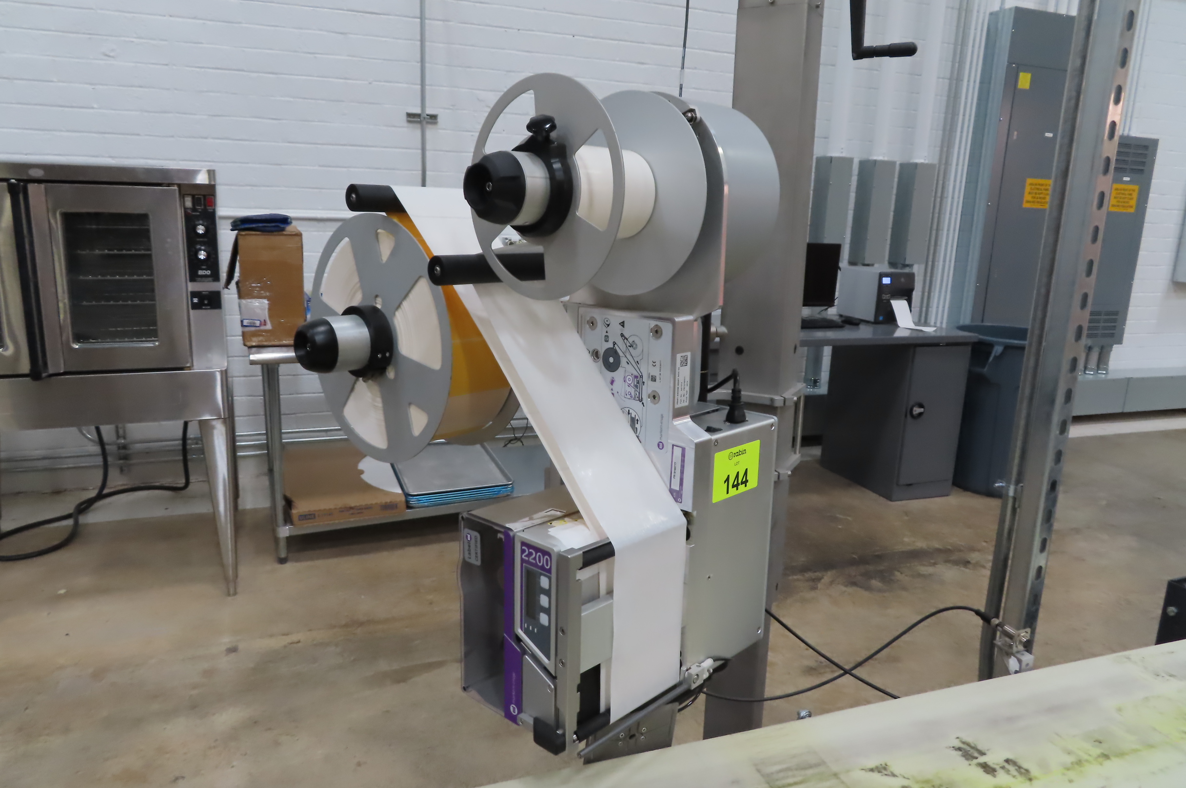 Markem Imaje case labeler with belt conveyor, model 2200, s/n ...