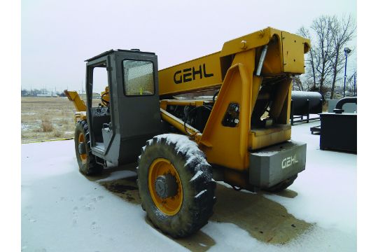 GEHL 10,000 LB. MODEL 1083 ROUGH TERRAIN TELEHANDLER FORKLIFT, 40 FT ...
