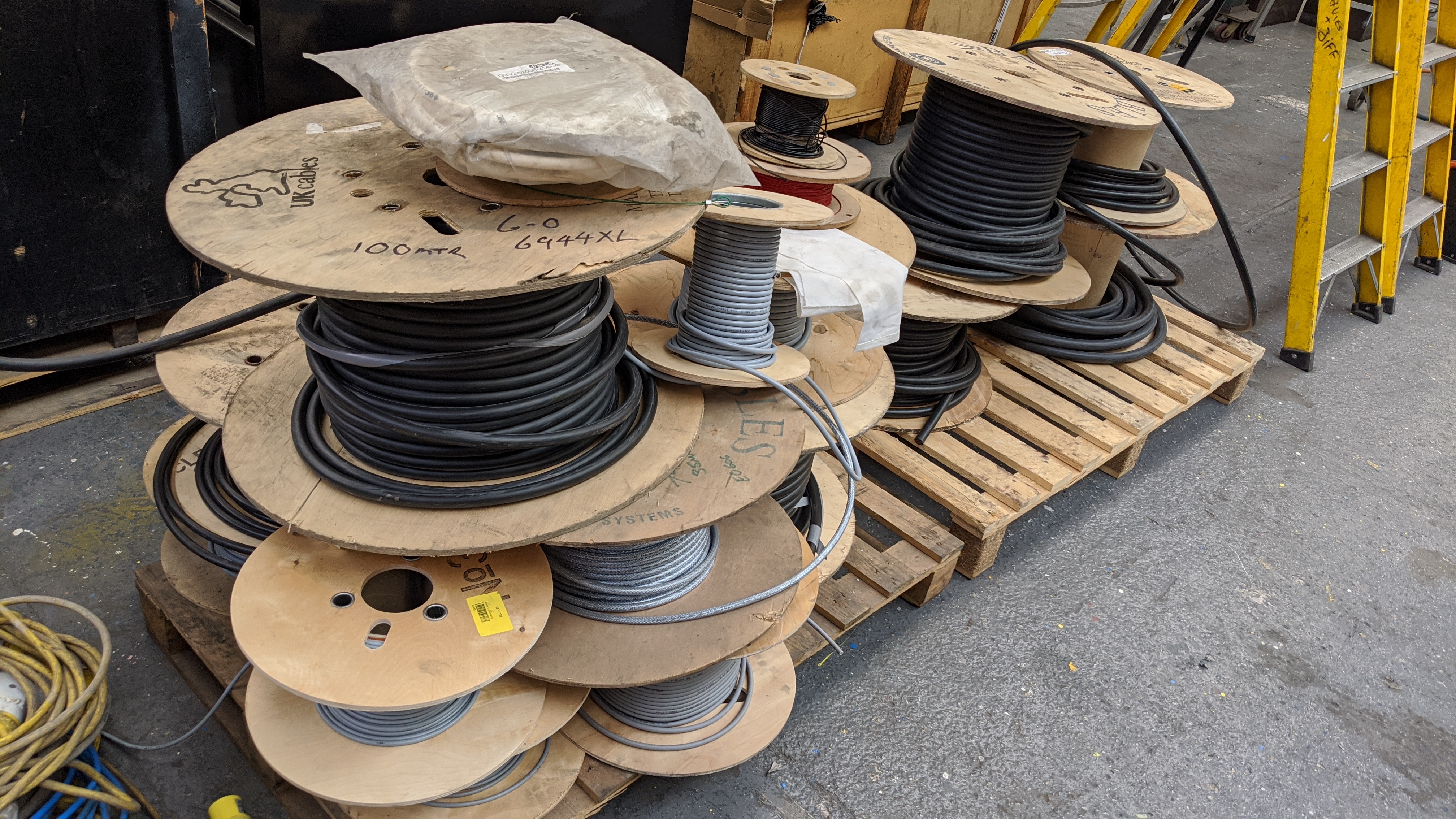 2 pallets of assorted electrical cable