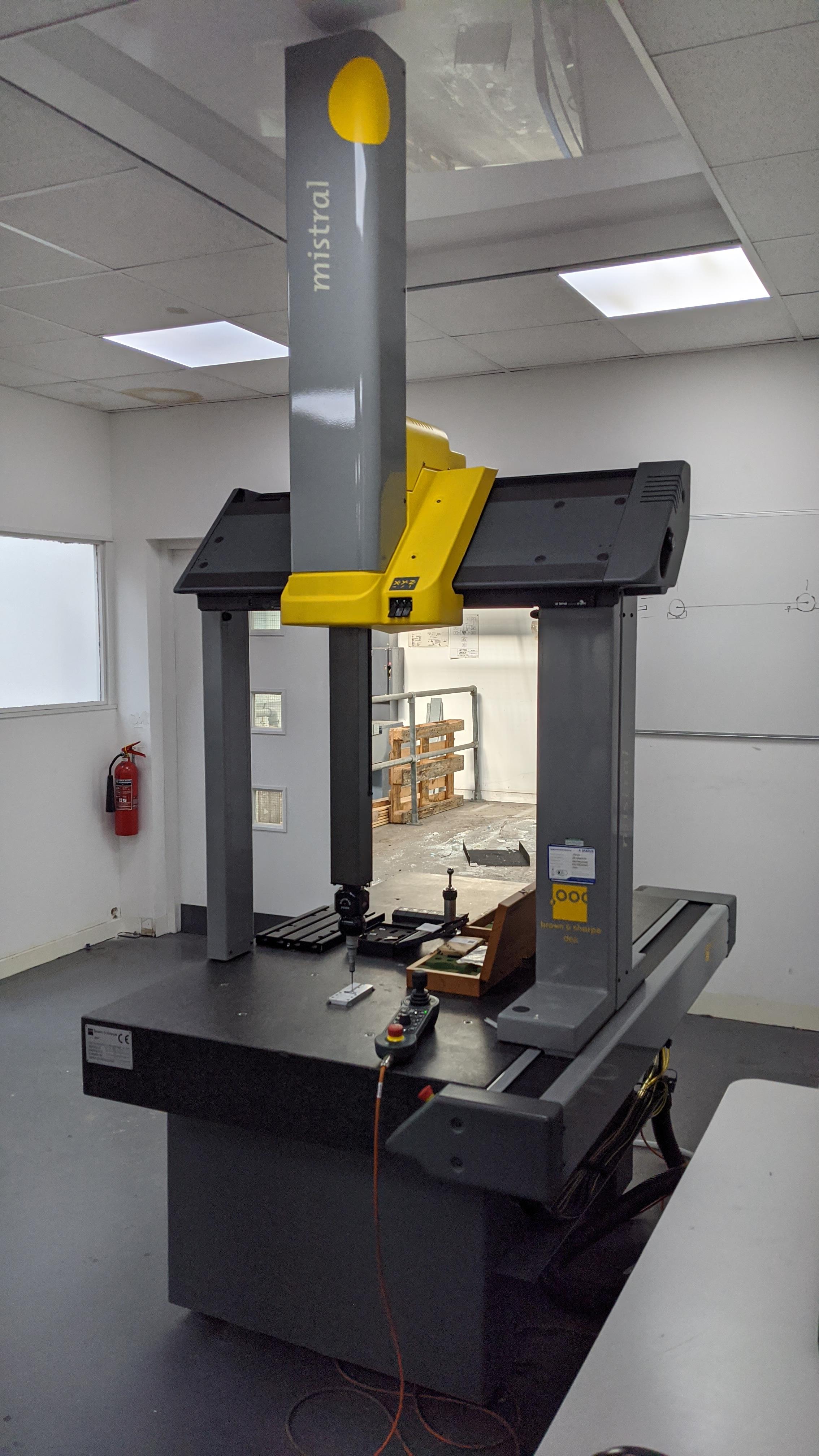 Brown & Sharpe DEA Mistral 07.10.07 CMM on granite table measuring ...