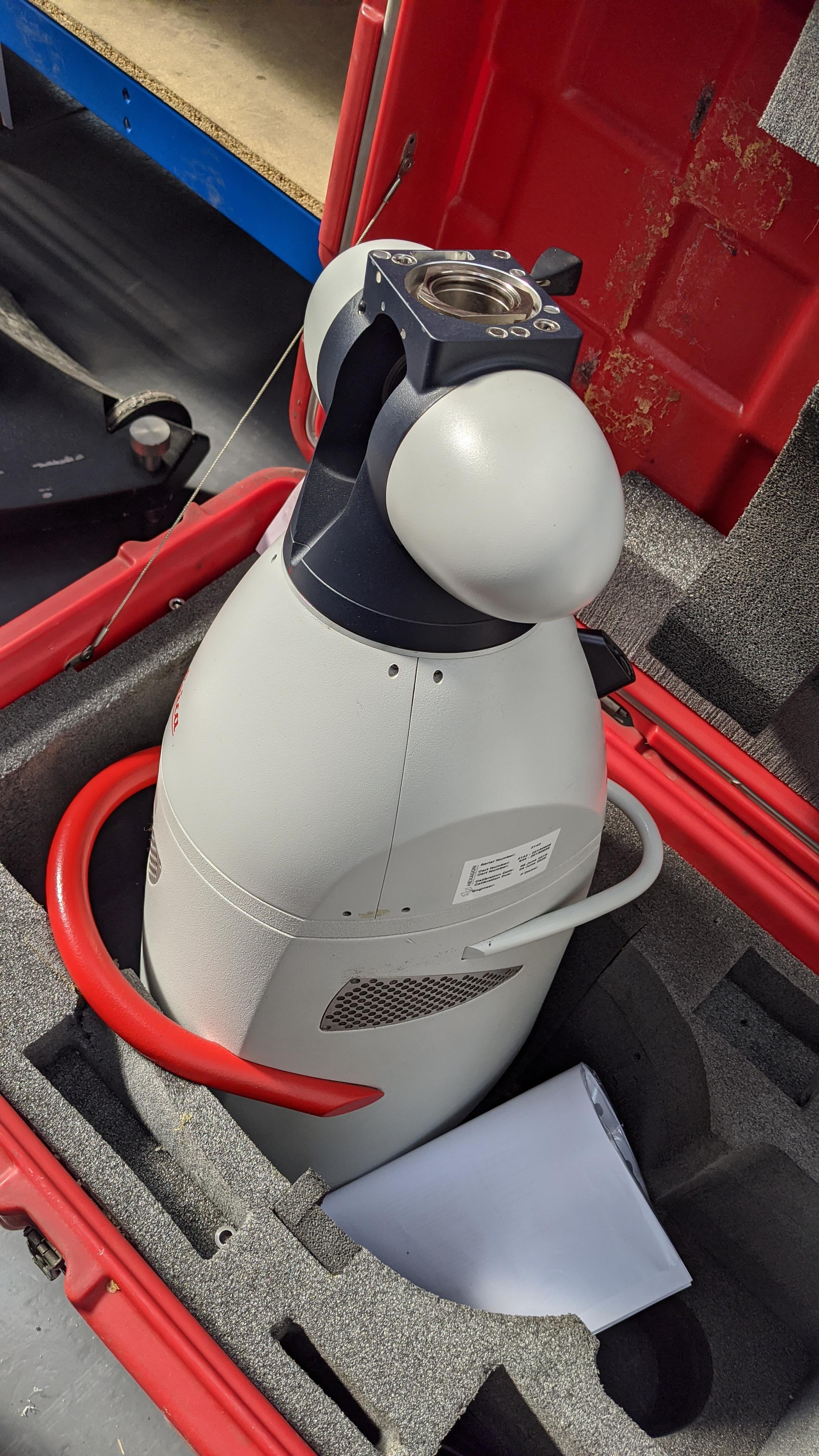 Leica laser tracker model AT901-LR, serial no. 3143, last calibrated 05 ...