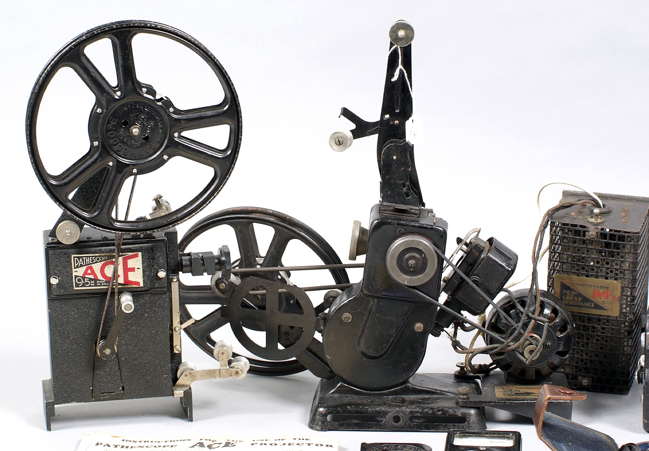 Pathescope 9.5mm Cine Cameras & Projectors. To include 2 cameras, Ace ...