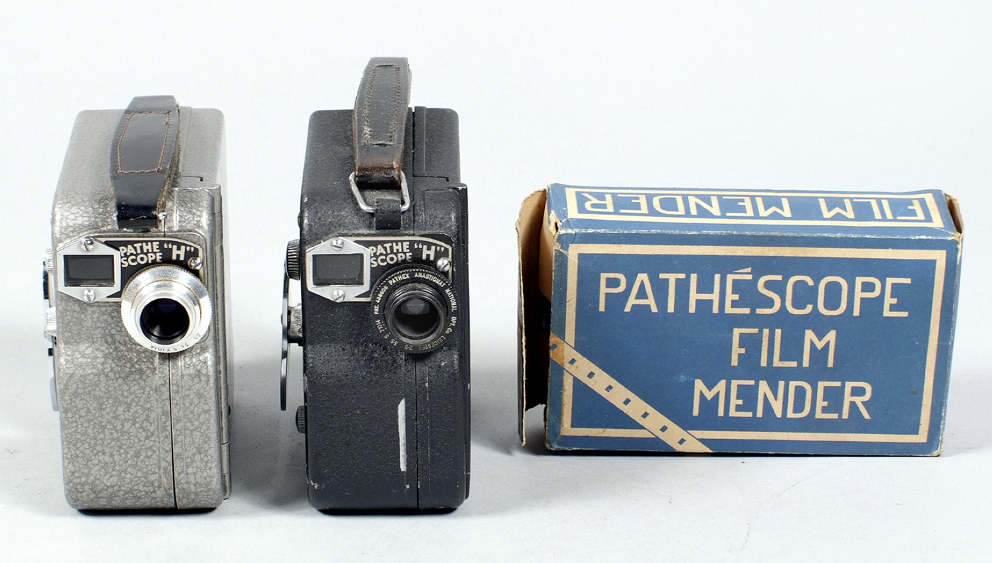 Pathescope 9.5mm Cine Cameras & Projectors. To include 2 cameras, Ace ...