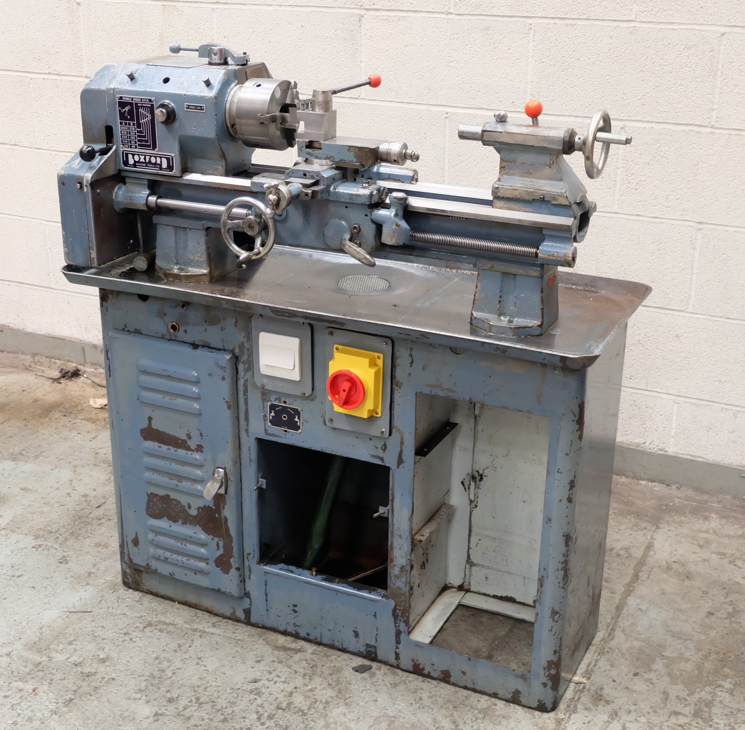 A Boxford Centre Lathe, 9in Diameter Swing Over Bed, 16in Between ...