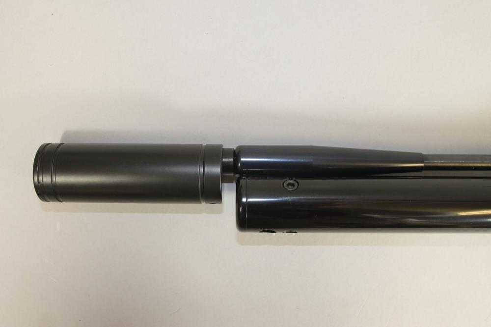 A WEBLEY AXSOR PCP .22 AIR RIFLE, with 20 ¼" barrel, suppressor and ...