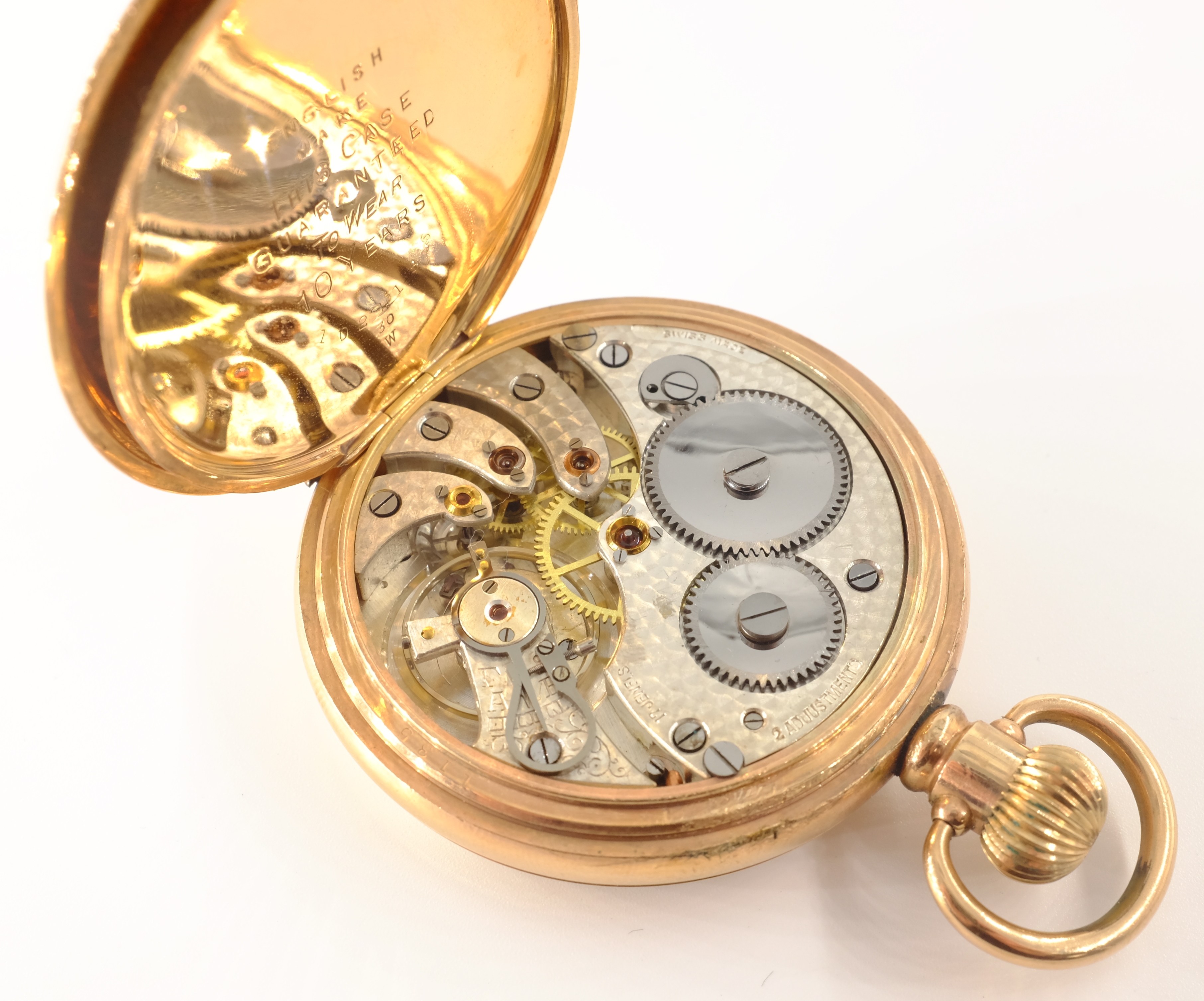 Dennison Star gold-plated pocket watch Condition Report Click here for ...