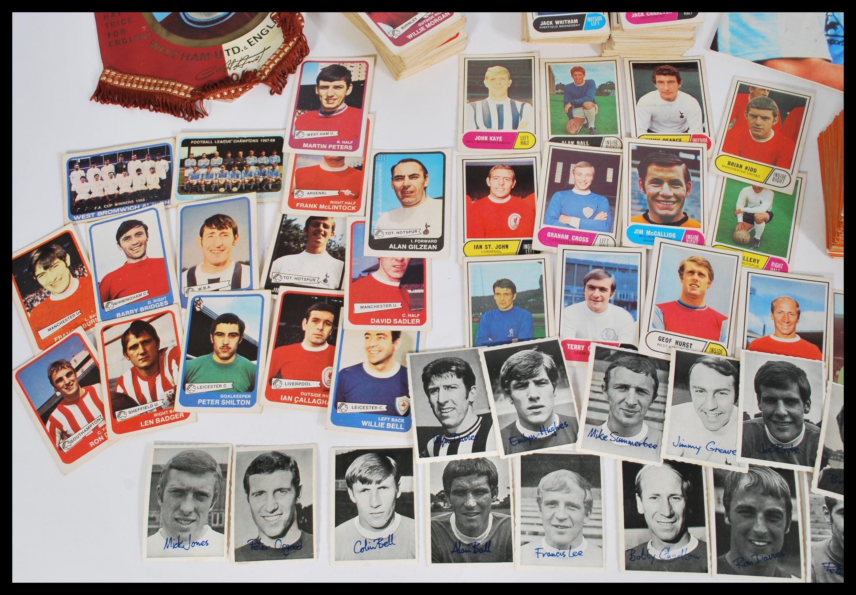 Vintage Football Memorabilia; a good collection of assorted vintage ...
