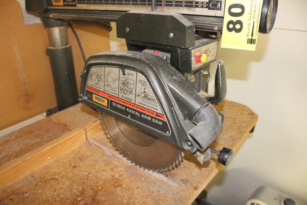 CRAFTSMAN COMMERCIAL 12 INCH RADIAL ARM SAW WITH STAND