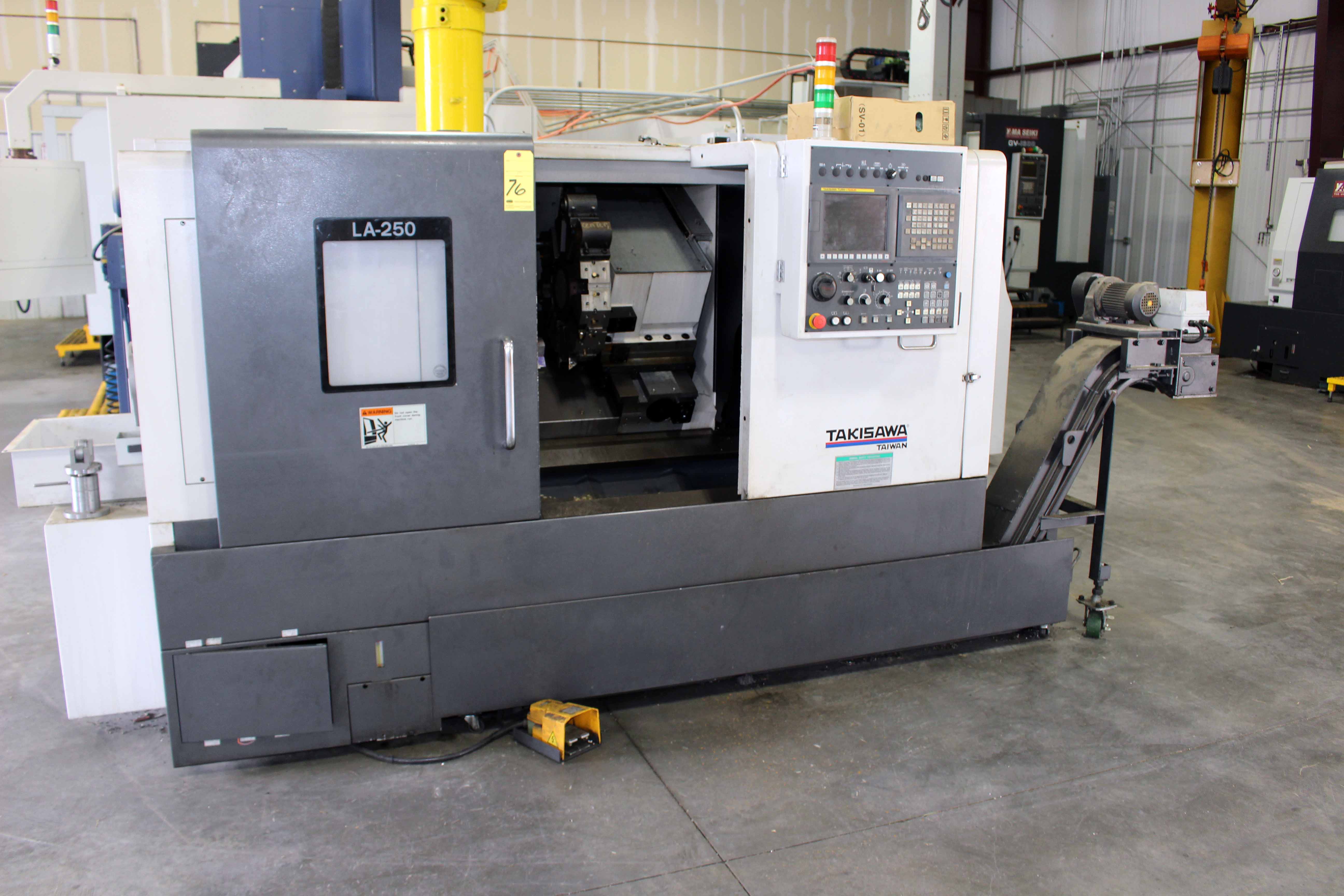 CNC SLANT BED LATHE, TAKISAWA MDL. LA-250, new 2013, Takisawa Turn-I ...