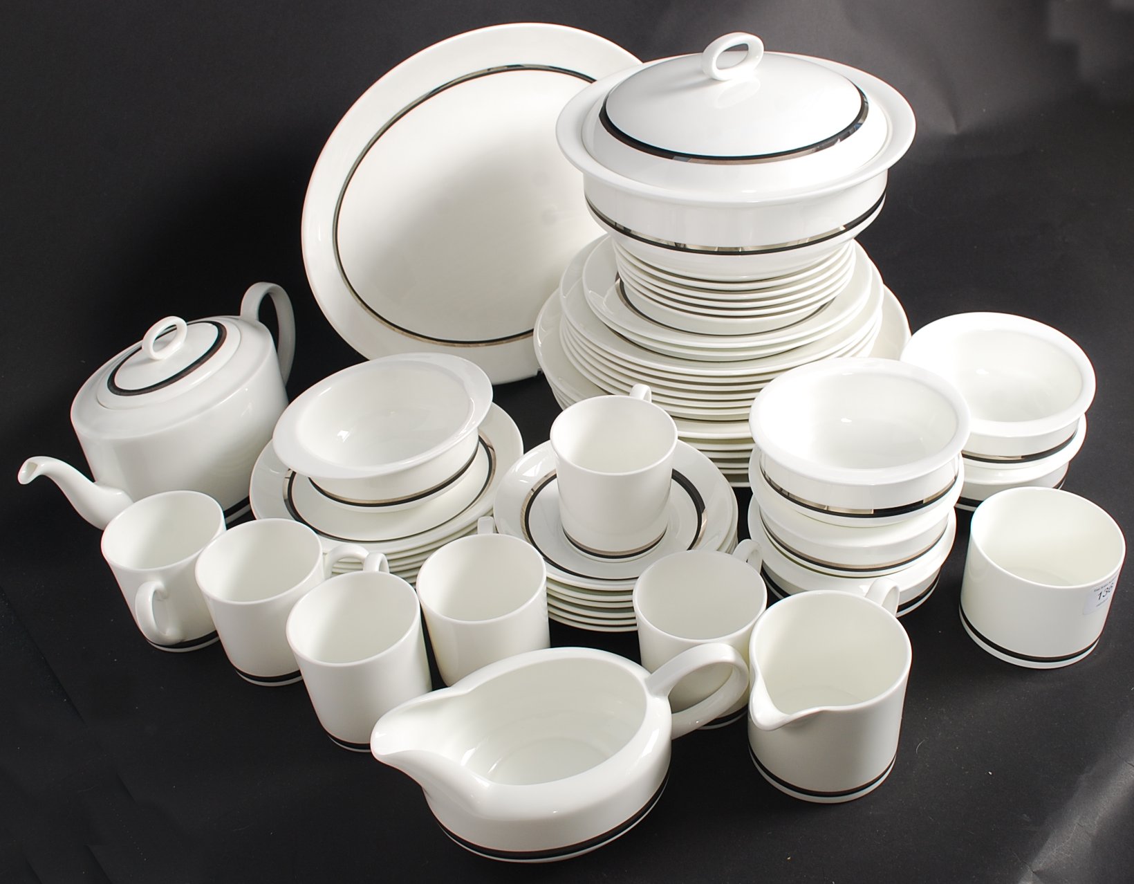 A Wedgwood Susie Cooper design Charisma C2184 dinner service comprising ...