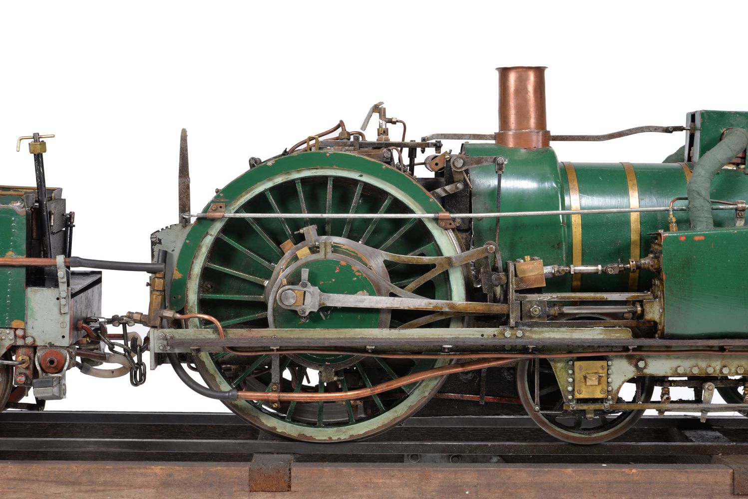 A well-engineered 7 ¼ inch gauge model of the 2-2-2-2 Crampton tender ...