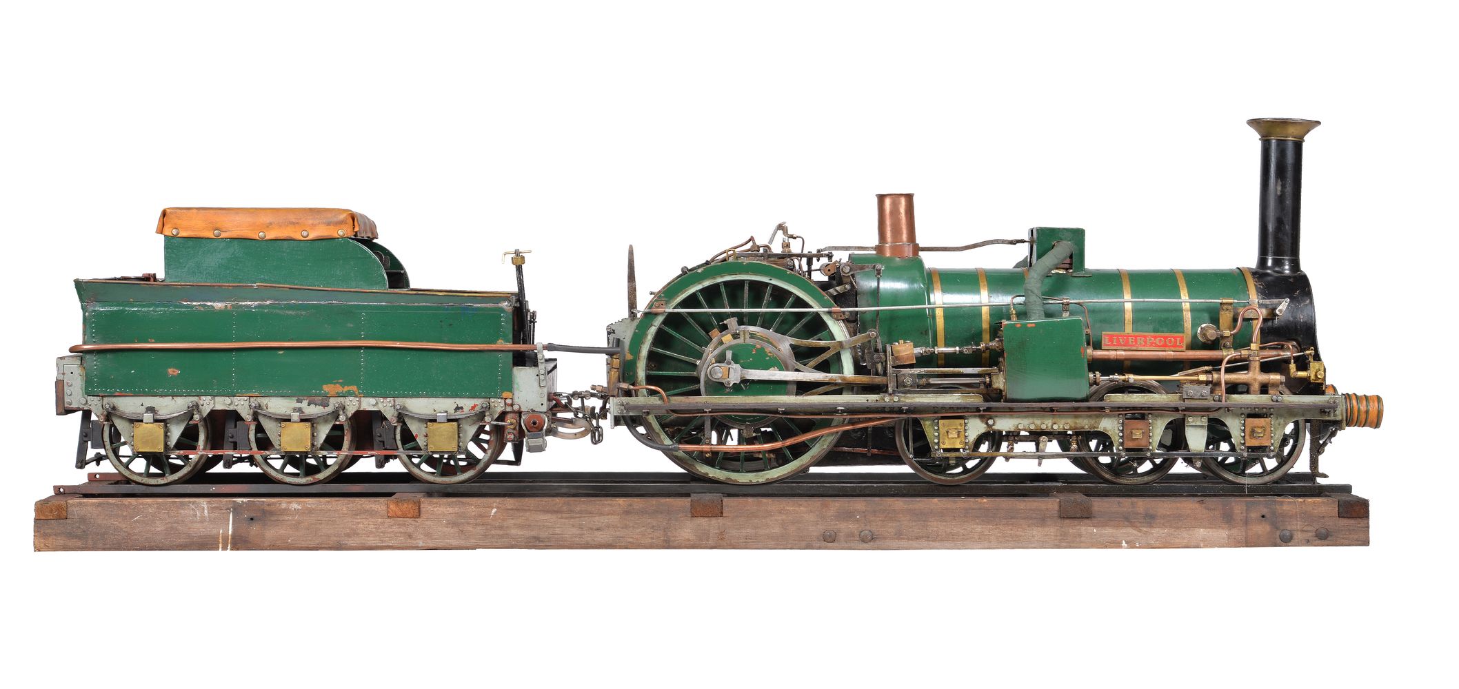 A well-engineered 7 ¼ inch gauge model of the 2-2-2-2 Crampton tender ...