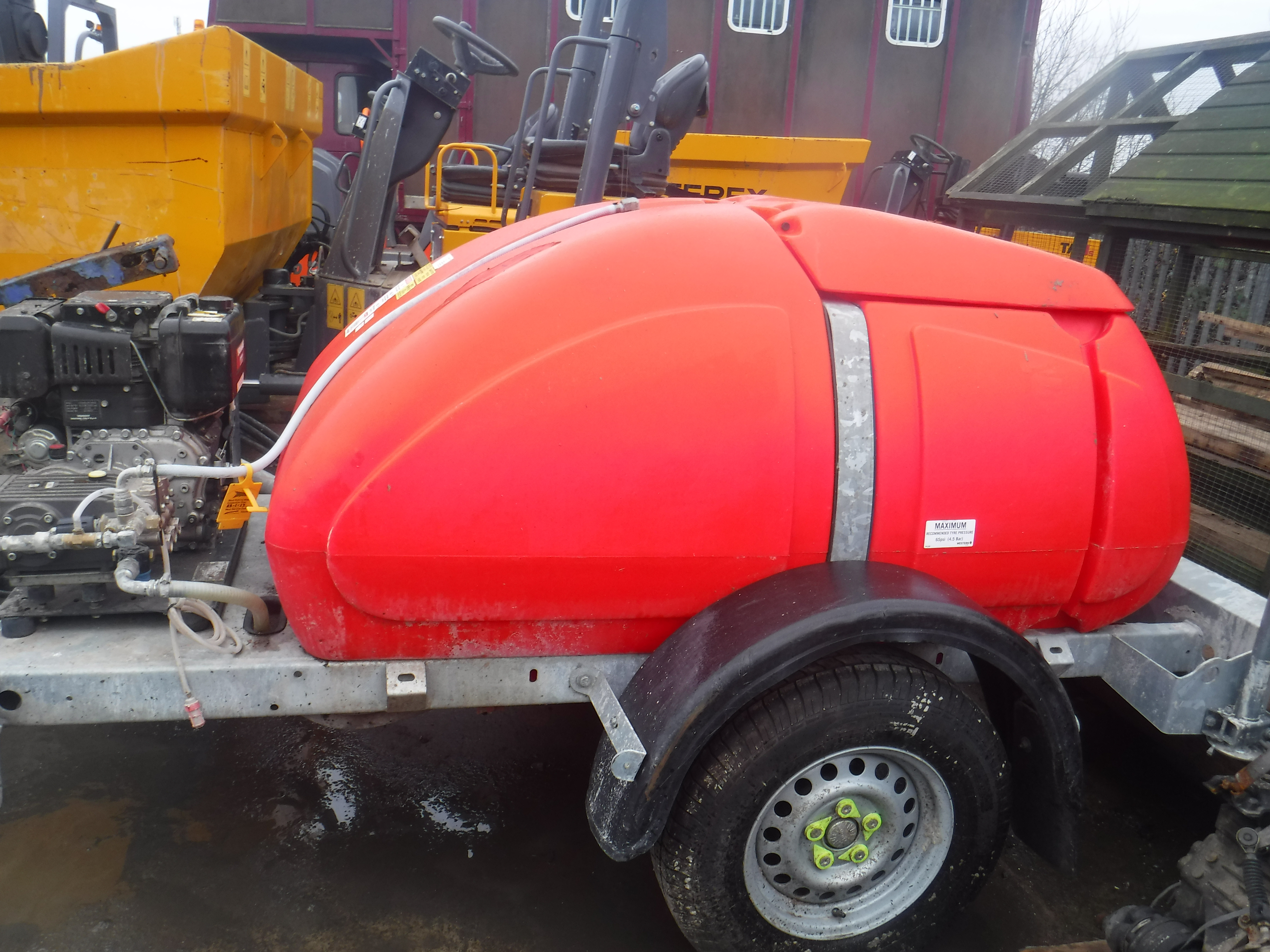 western towable jet wash diesel yanmar engine 2015 good working order