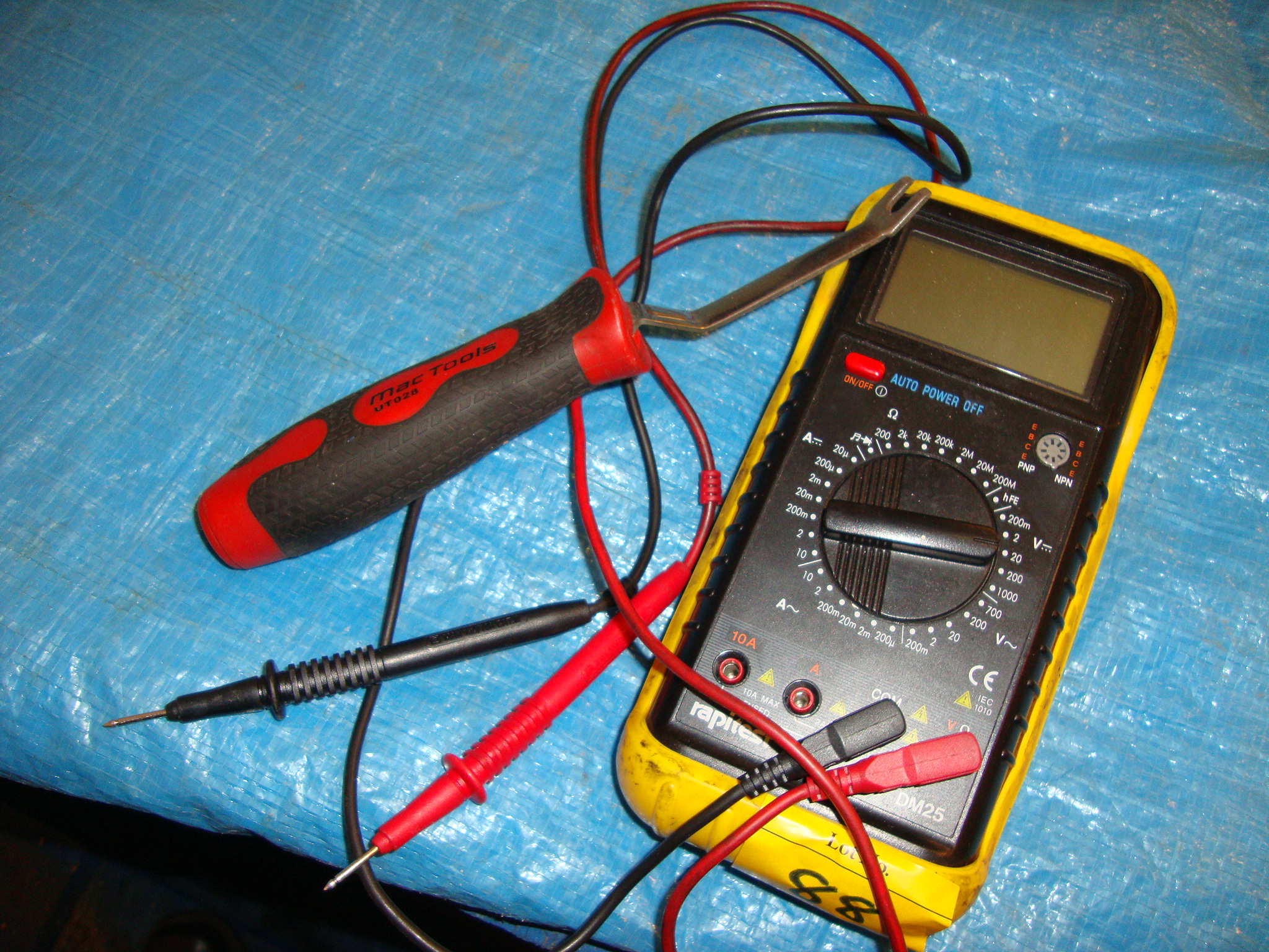 Rapitest model DM25 electronic multimeter plus Mac Tools model UT028 ...