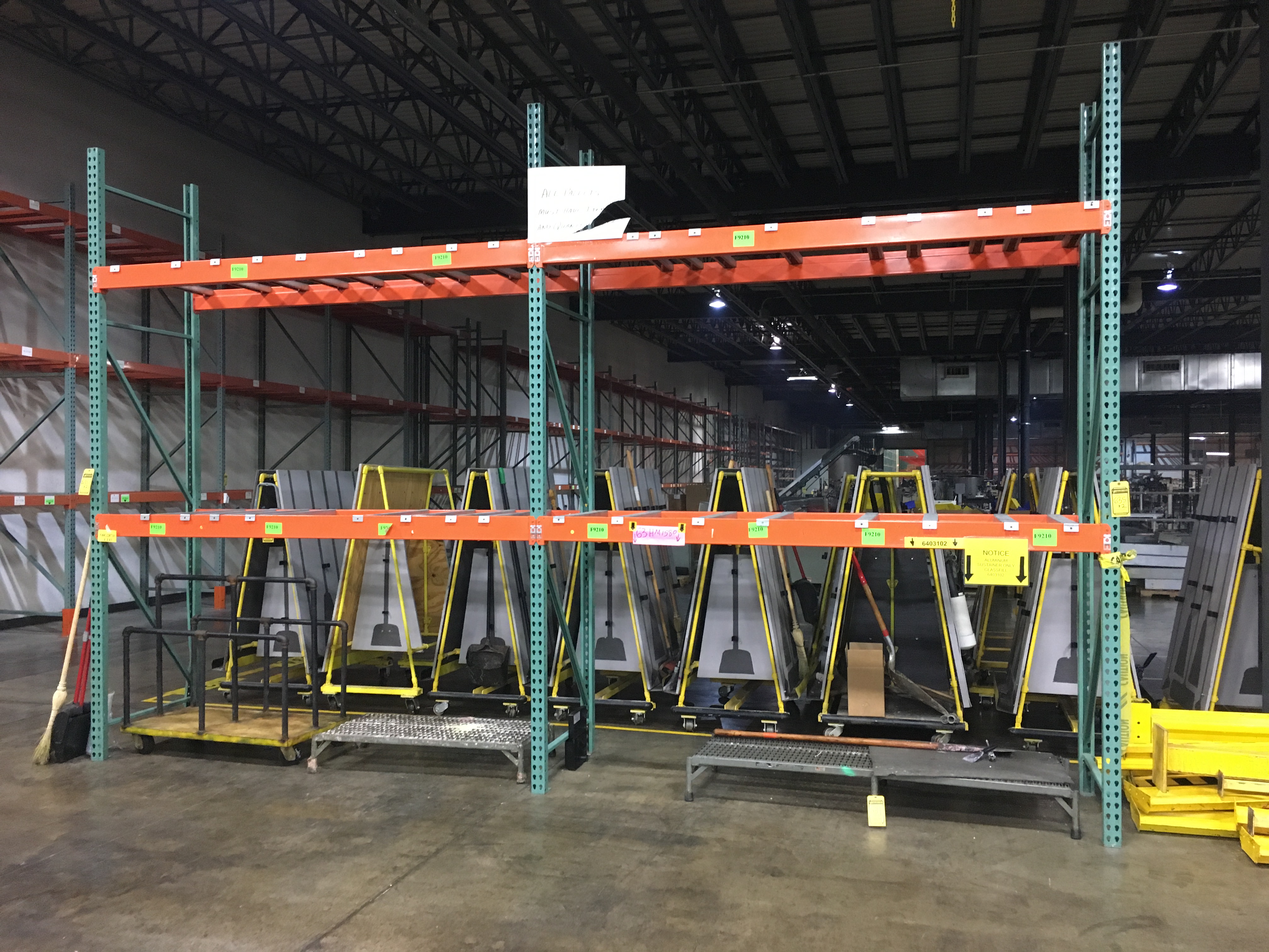 (2) SECTIONS OF USP PALLET RACKING- X2