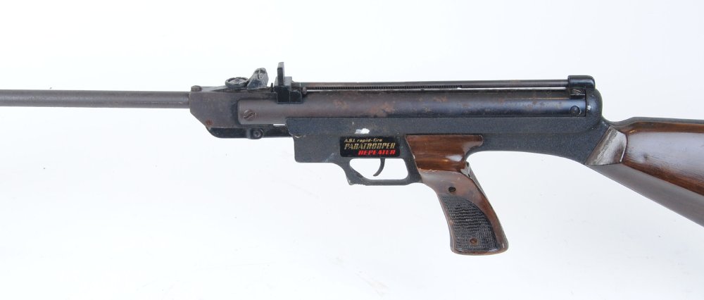 .177 ASI Paratrooper Rapid Fire, break barrel air rifle with pistol ...