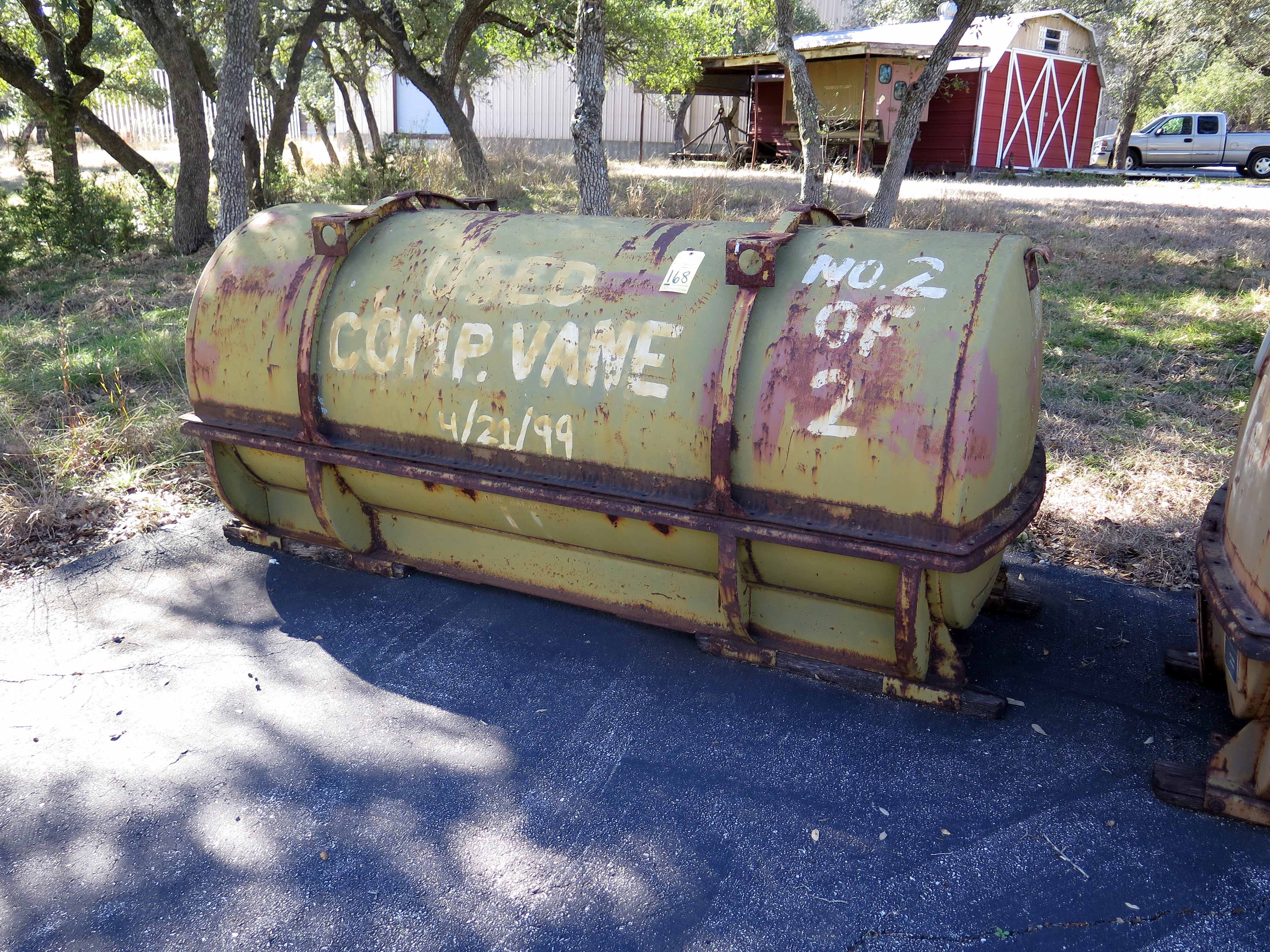 LOT OF AIRCRAFT ENGINE METAL SHIPPING CONTAINERS (3): Allison Mdl. T56 ...