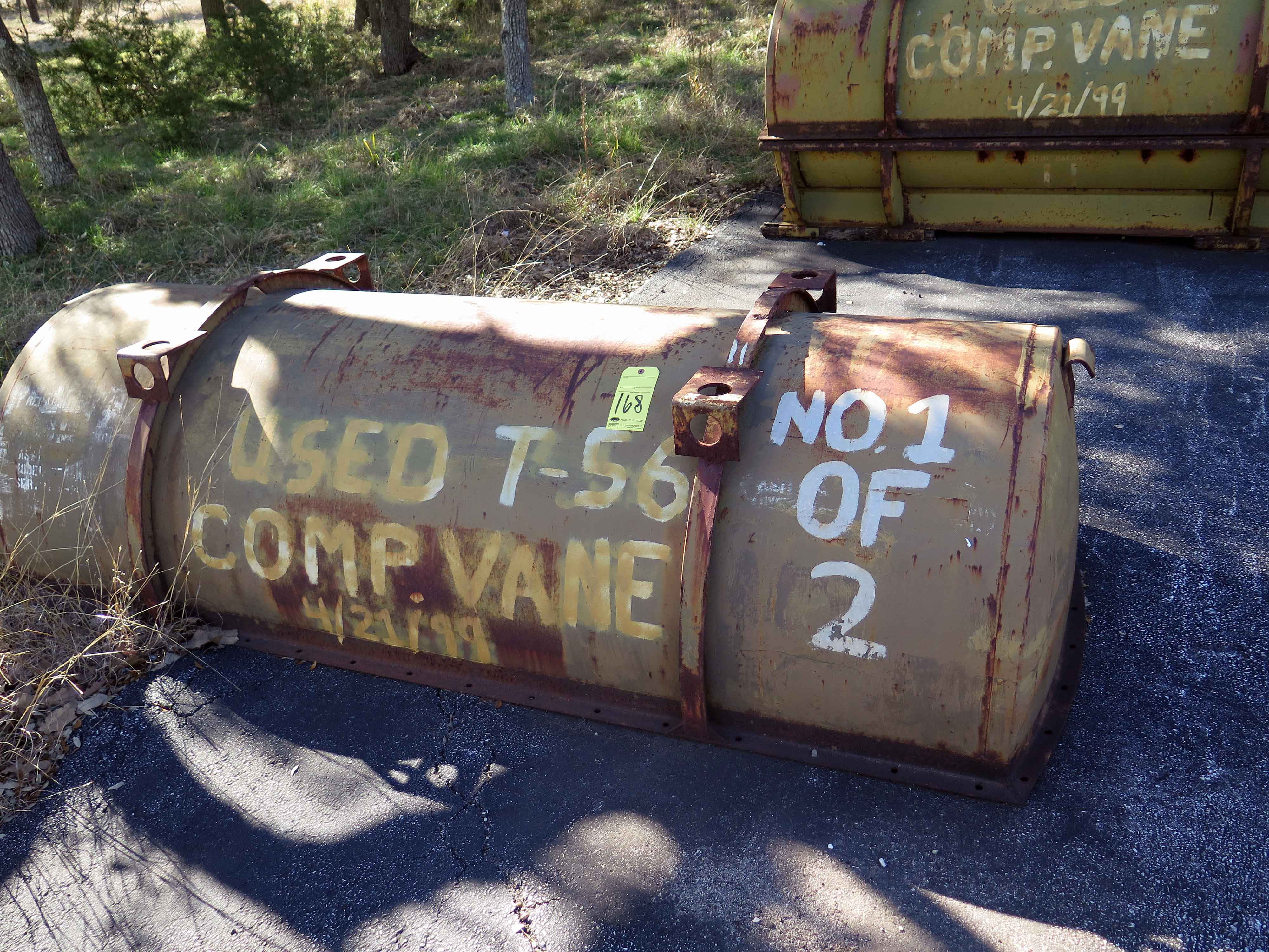 LOT OF AIRCRAFT ENGINE METAL SHIPPING CONTAINERS (3): Allison Mdl. T56 ...