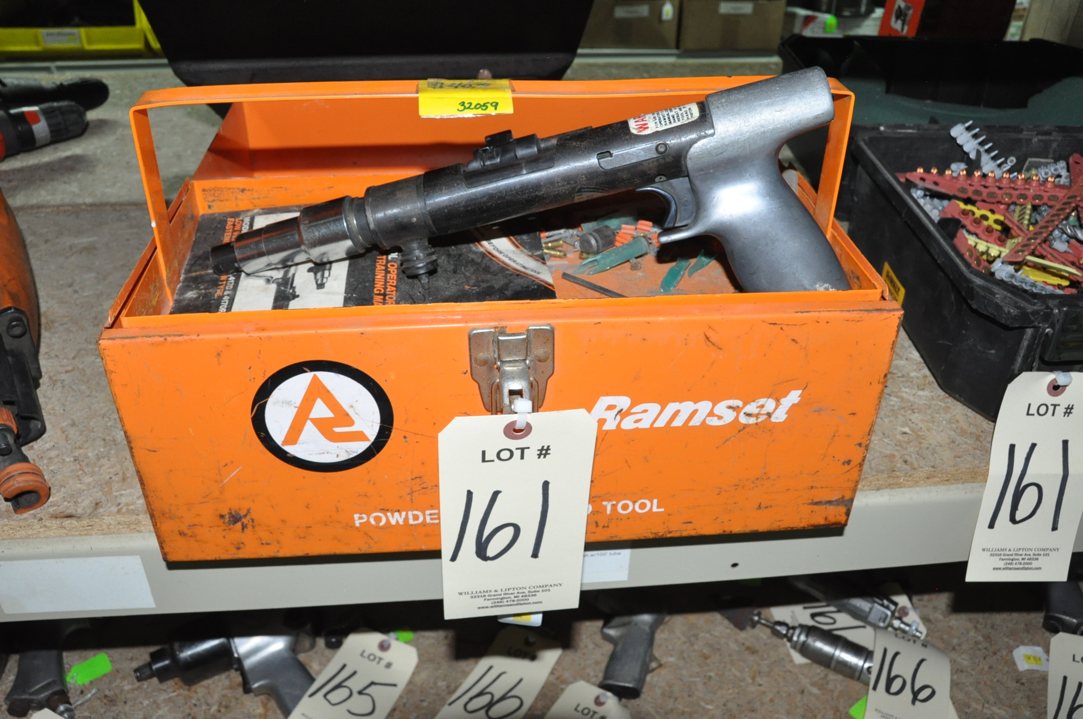 Ramset Model A-826258; Power Load Fastener Gun; with Supplies and Case