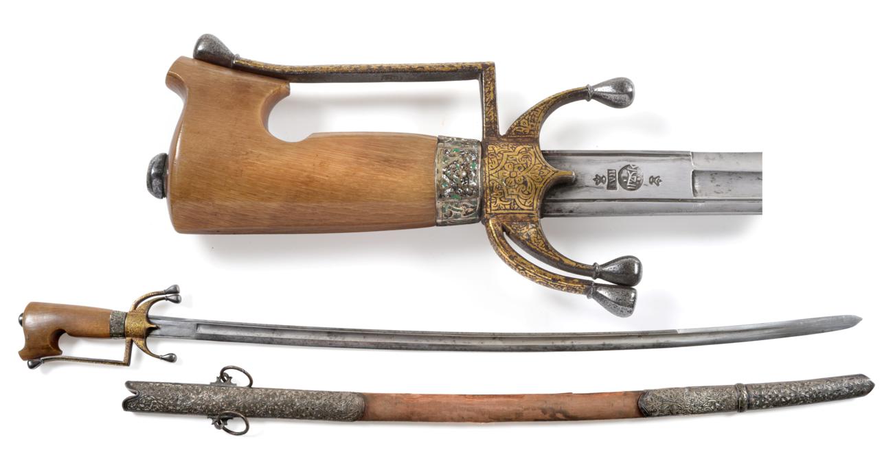 An 18th Century Moroccan/Arab Nimcha (Mahratta Sabre), the 90.5cm ...