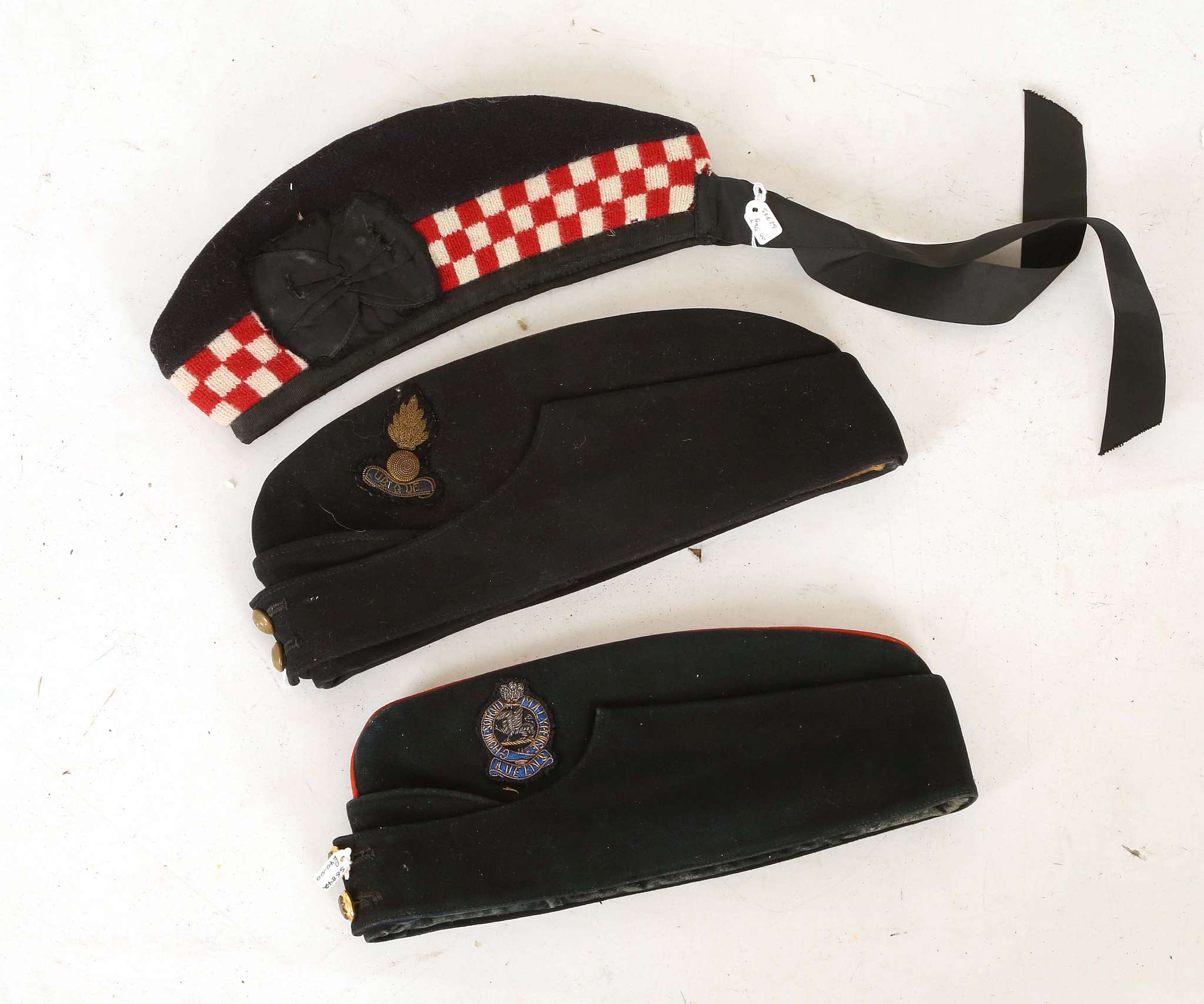 British Army, Other Ranks side caps; REME, Ordnance Cops and a Scottish ...