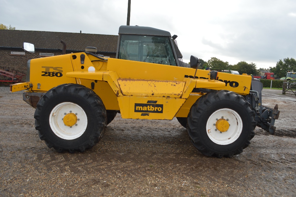 Matbro TS280 4WD telehandler. Registration R234 AEG. Date of first ...