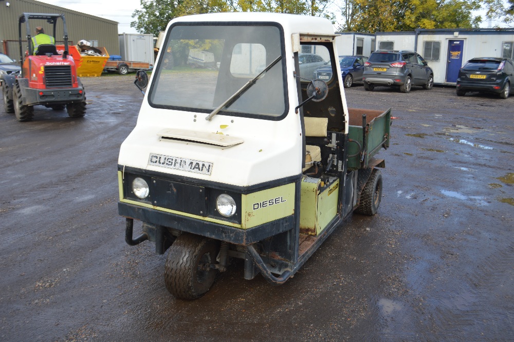 Cushman Truckster 3 wheel utility vehicle. With hydraulic tipping buck ...