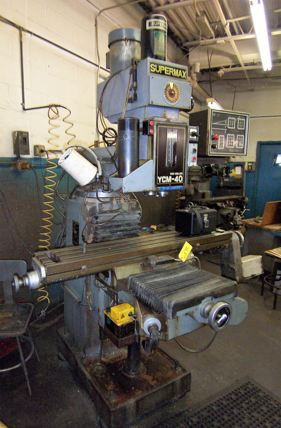 SUPERMAX MDL. YCM-40/YCM-18 3-AXIS CNC VERTICAL MILLING MACHINE, WITH ...