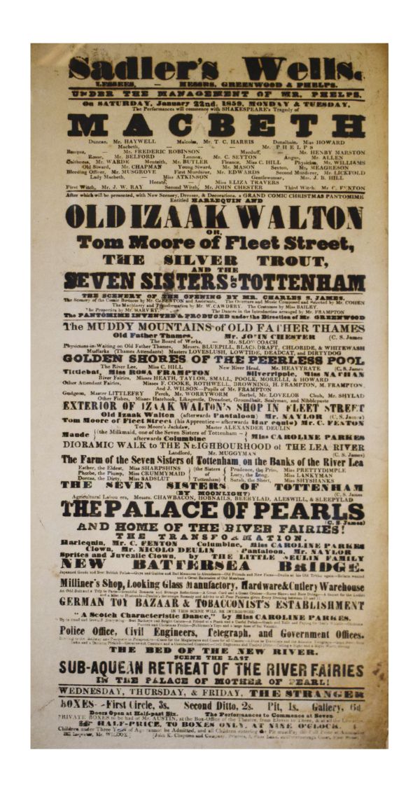 Four various 19th Century theatre advertising posters, 1829-1859 ...