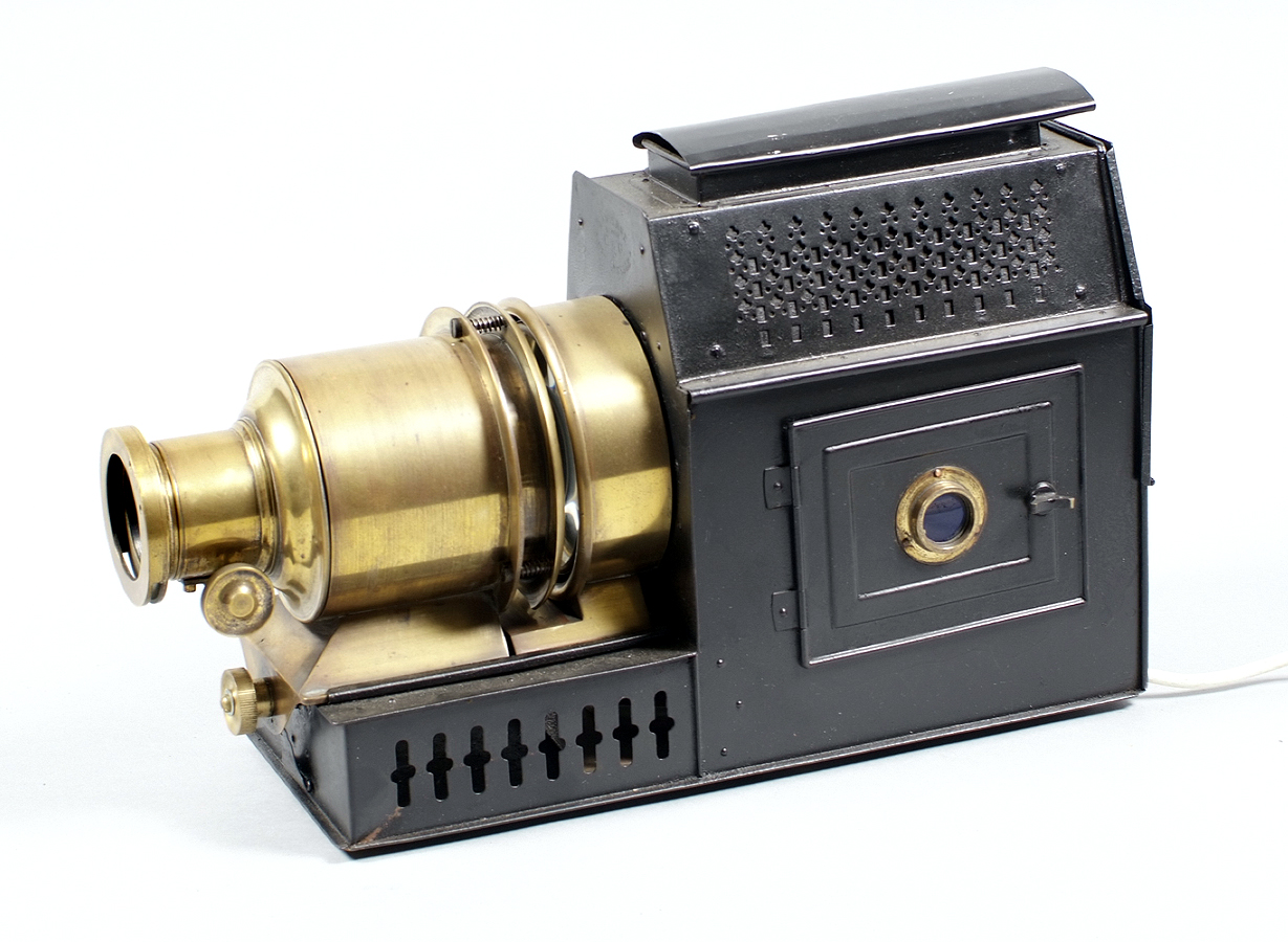 A Pair of Victorian Magic Lantern Projectors. One with rack & pinion ...