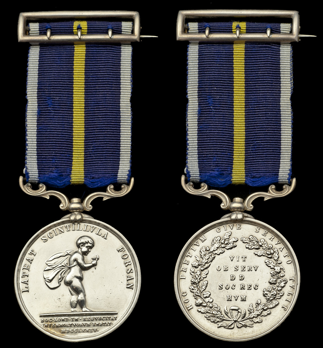 Royal Humane Society, small silver medal, successful (John Brass. Nov ...