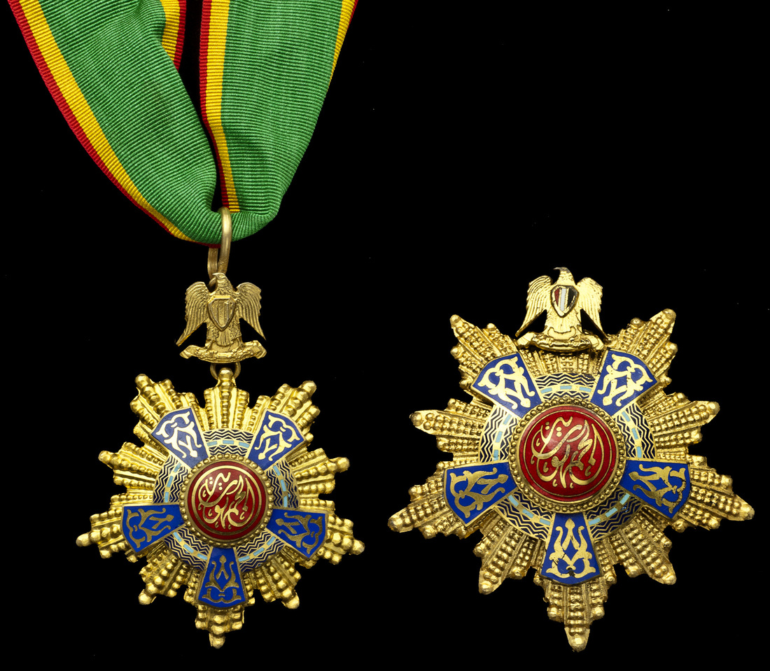 Egypt, Republic, Order of the Republic, Second Class set of Insignia ...