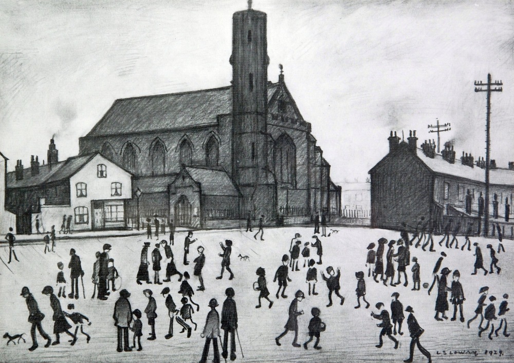 •L. S. LOWRY (1887 - 1976) ARTIST SIGNED LIMITED EDITION PRINT FROM A ...