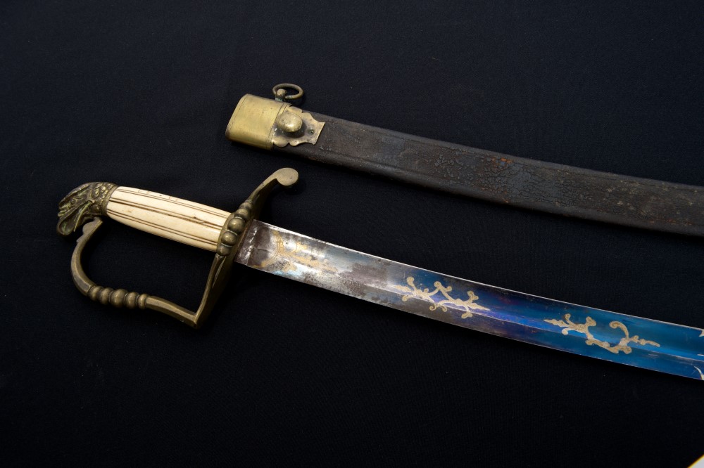 + Rare 18th century American Officers' spadroon sword of the Wars of ...